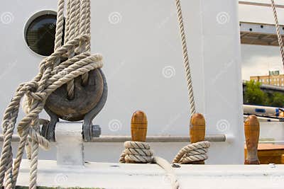 Sailing ship s rigging stock photo. Image of tall, looped - 1043940