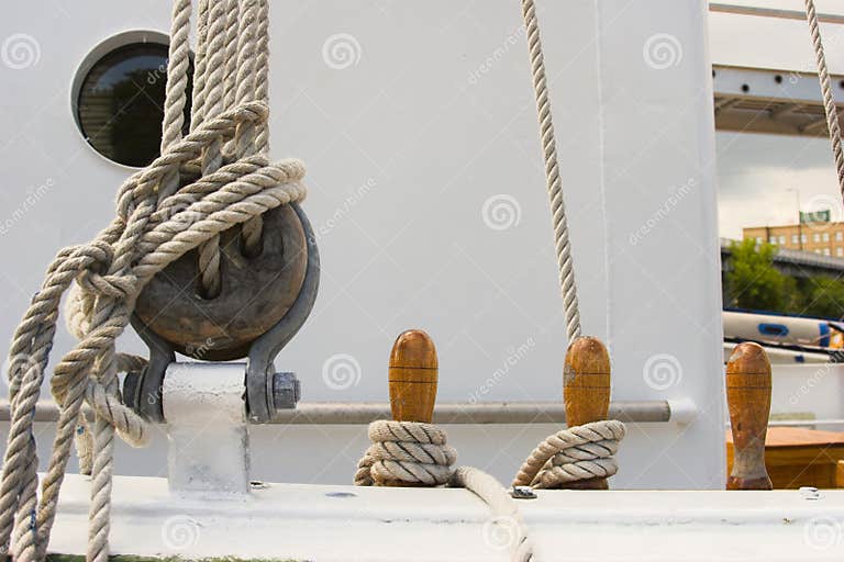 Sailing ship s rigging stock photo. Image of tall, looped - 1043940