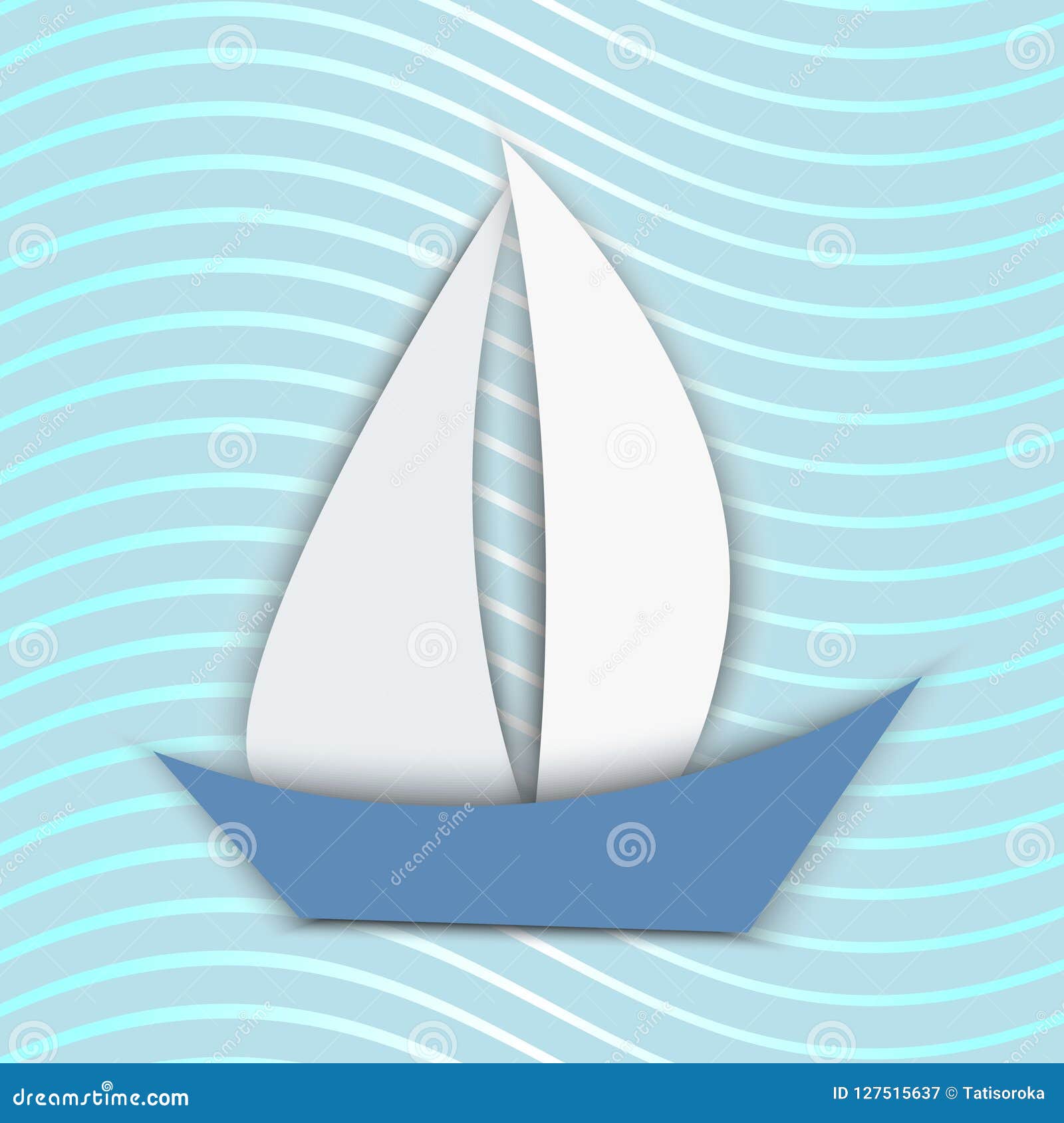 Sailing ship stock vector. Illustration of abstract - 127515637