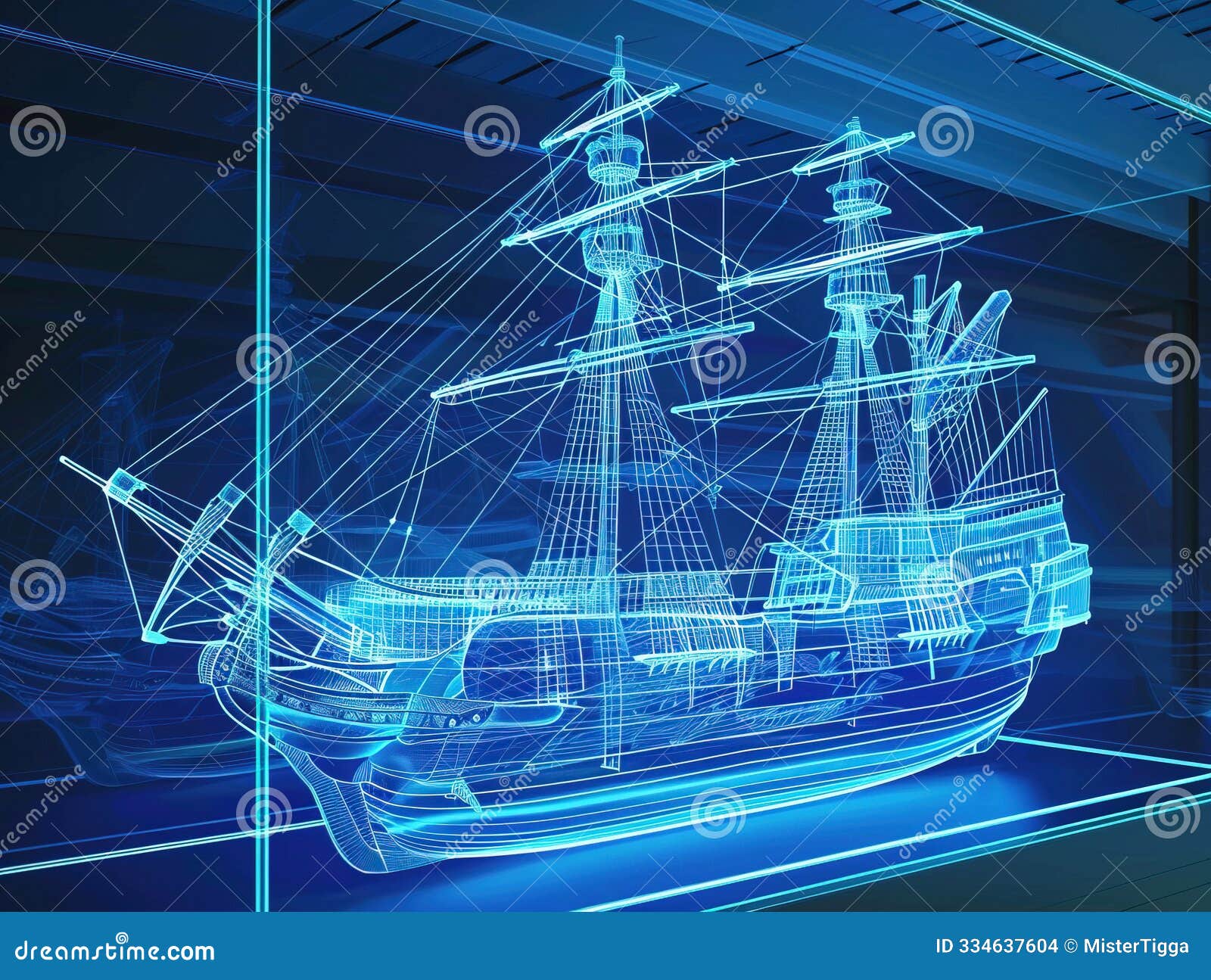Sailing Ship Visualization with Augmented Reality Transparent Funicular ...
