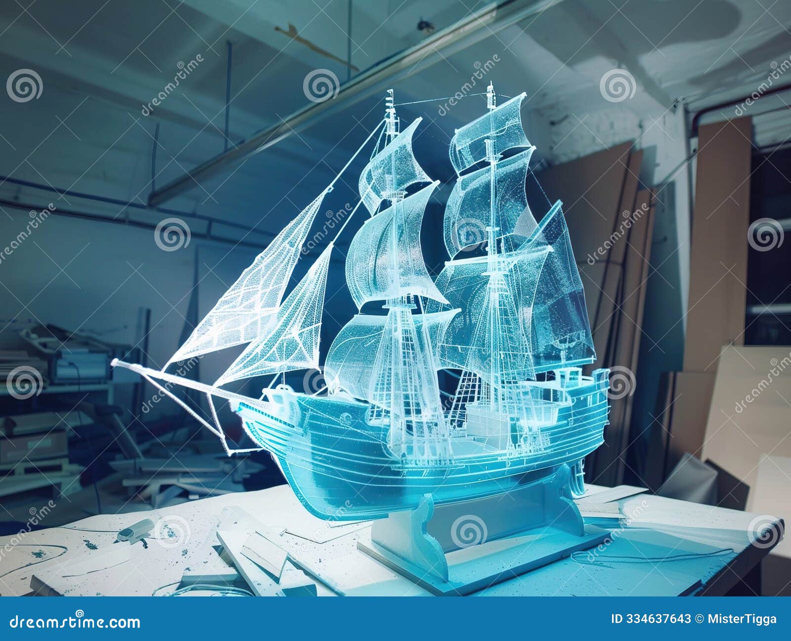 Sailing Ship Visualization with Augmented Reality Transparent Funicular ...