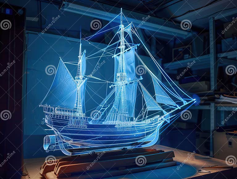 Sailing Ship Visualization with Augmented Reality Transparent Funicular ...