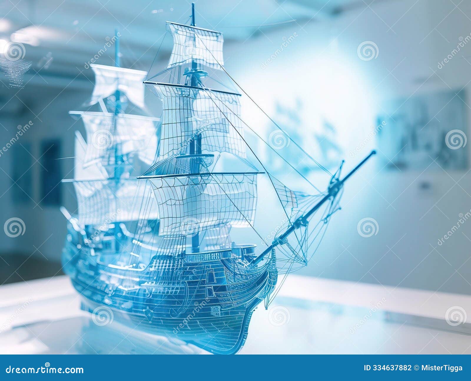 Sailing Ship Visualization with Augmented Reality Transparent Funicular ...