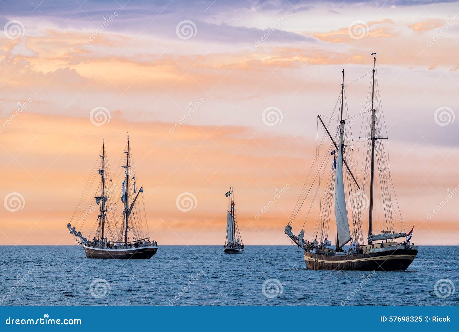 Sailing Ships on the Baltic Sea Stock Image - Image of travel ...