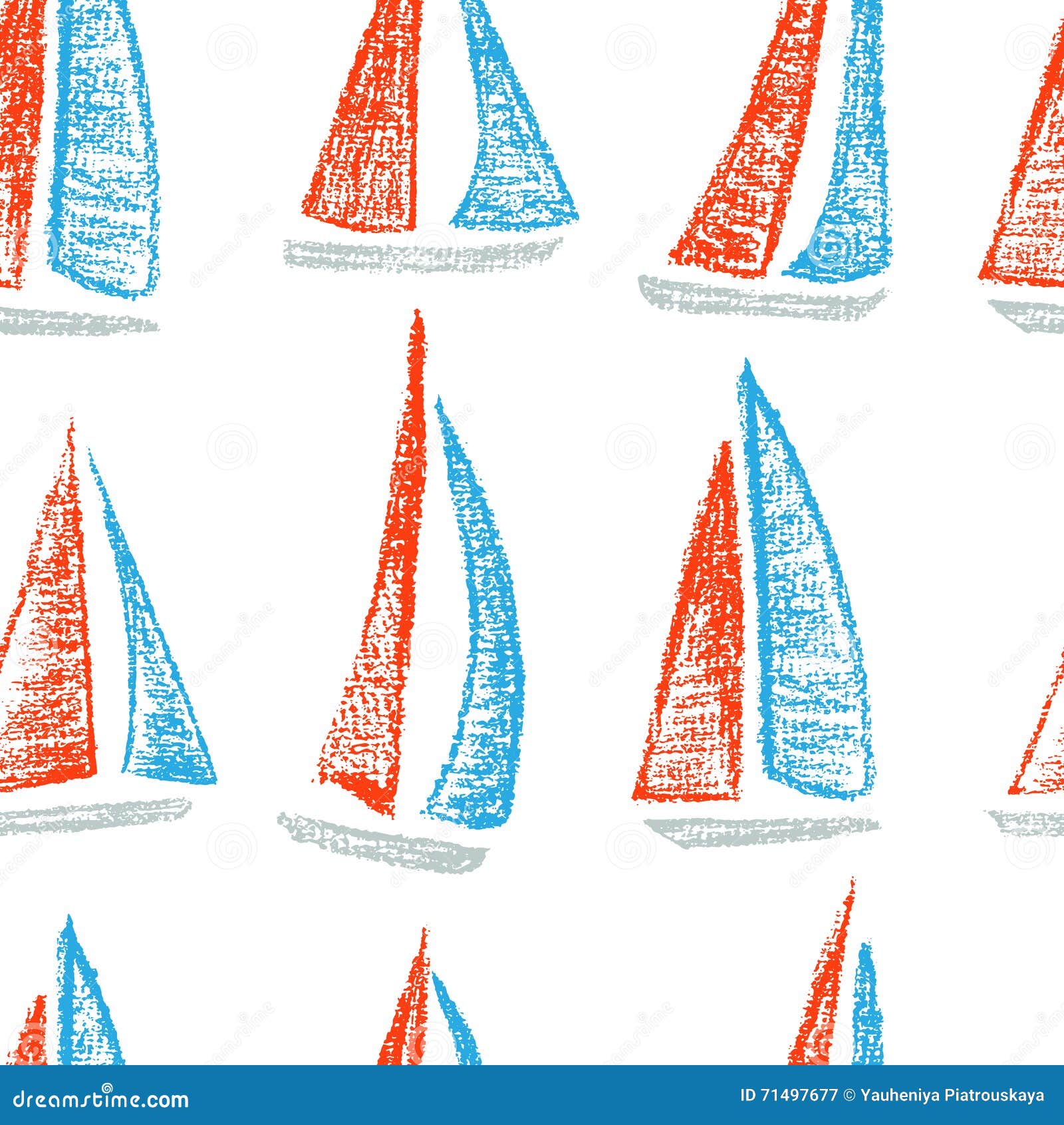 Sailing ships pattern stock vector. Illustration of nursery - 71497677