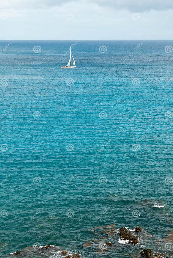 Sailing Sloop in the Caribbean III Stock Photo - Image of freedom ...