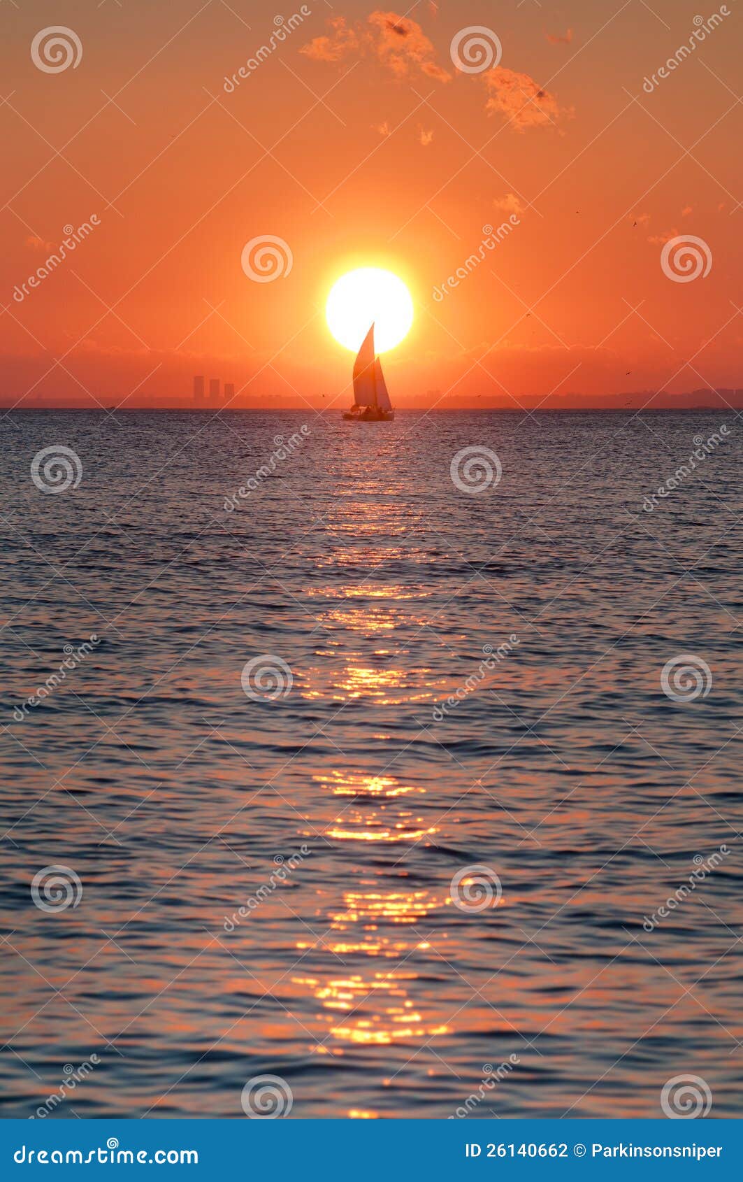 Sailing in Sunset stock photo. Image of huge, boat, scape - 26140662