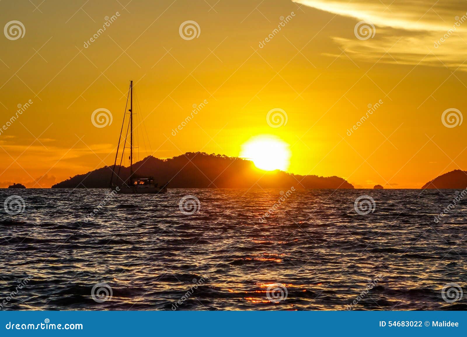 Sailing at sunset stock photo. Image of tourism, luxury - 54683022