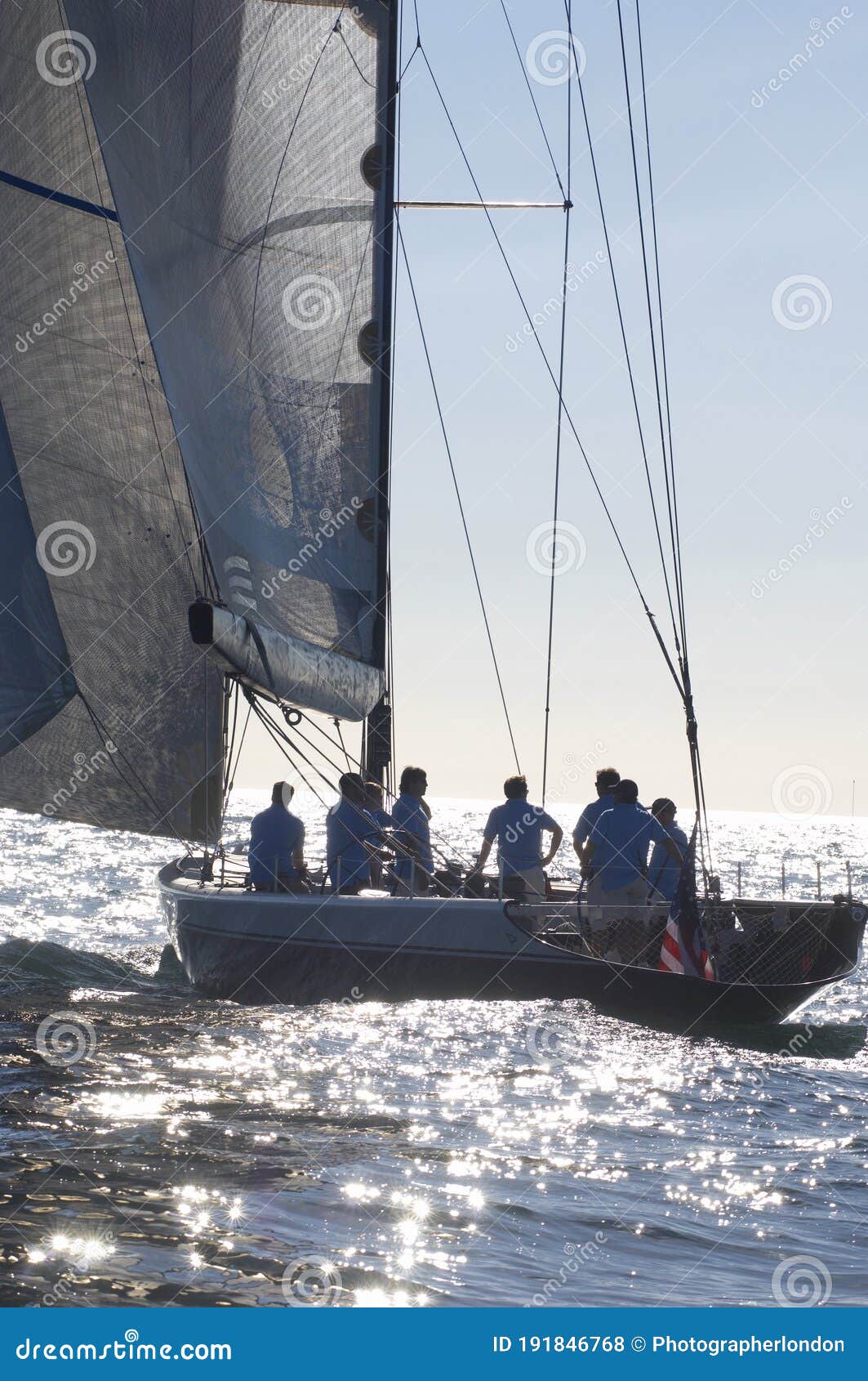 Photo of Sailing Team on Sailboat Stock Photo - Image of race, outdoor ...