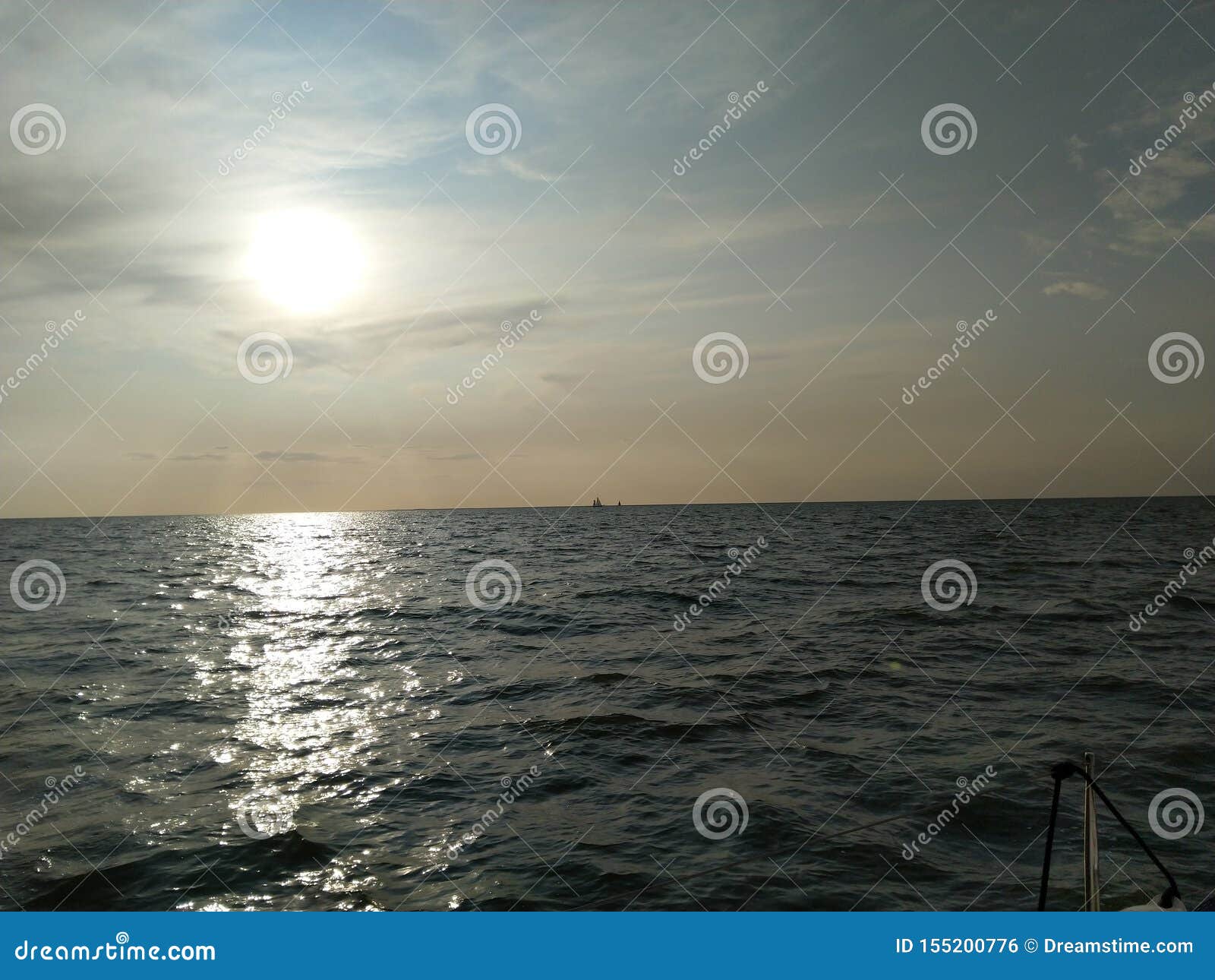 Sailing towards sun stock photo. Image of bost, sailing - 155200776