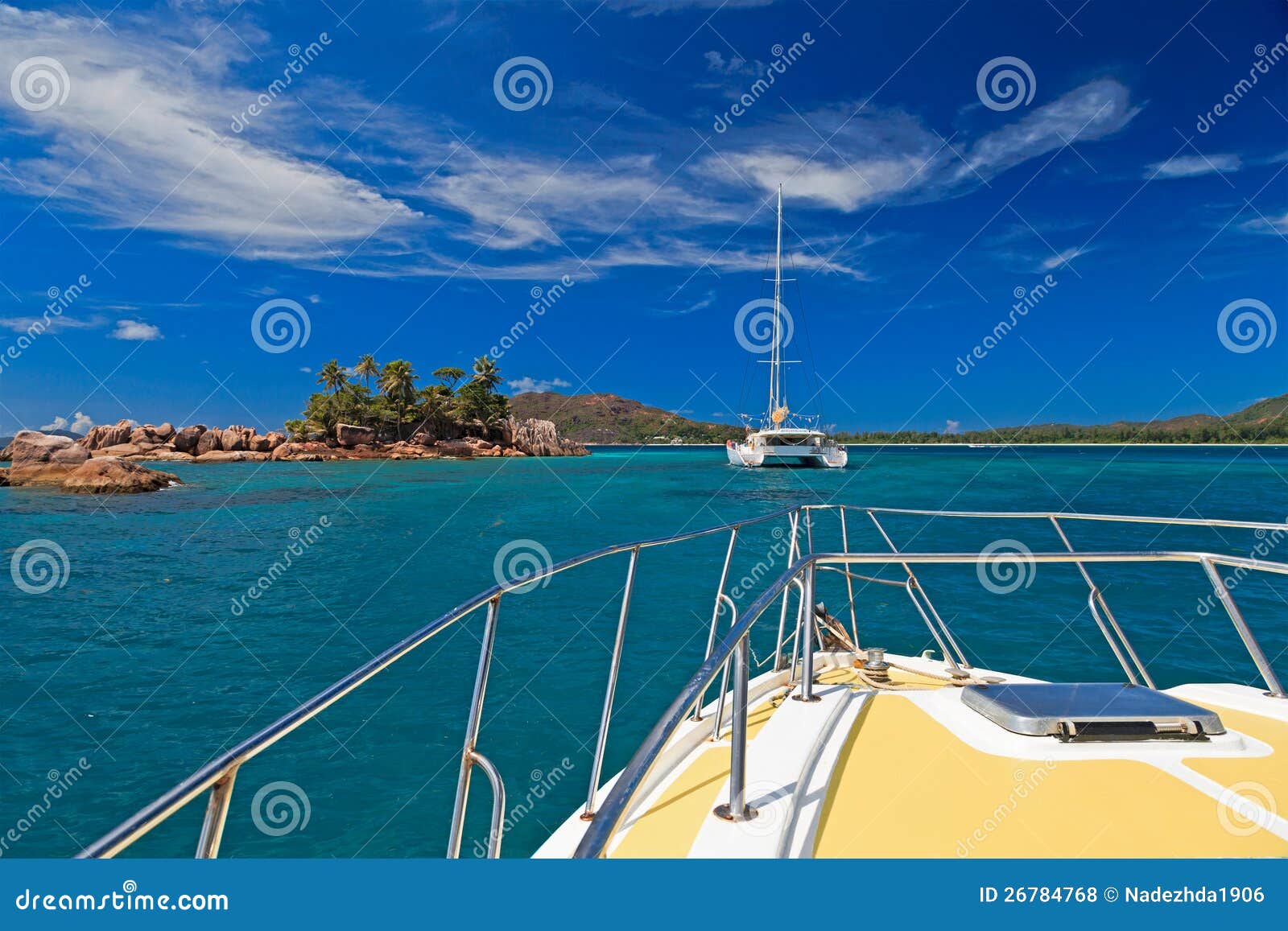 Sailing on tropical island stock photo. Image of leisure - 26784768