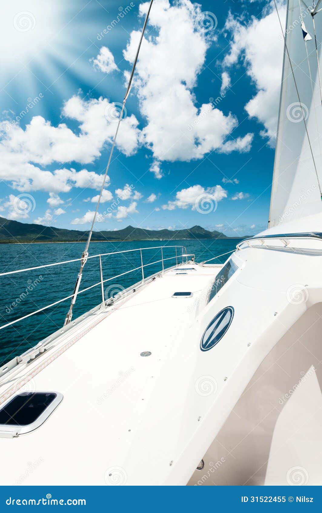 Sailing in tropical sun stock image. Image of lifestyle - 31522455