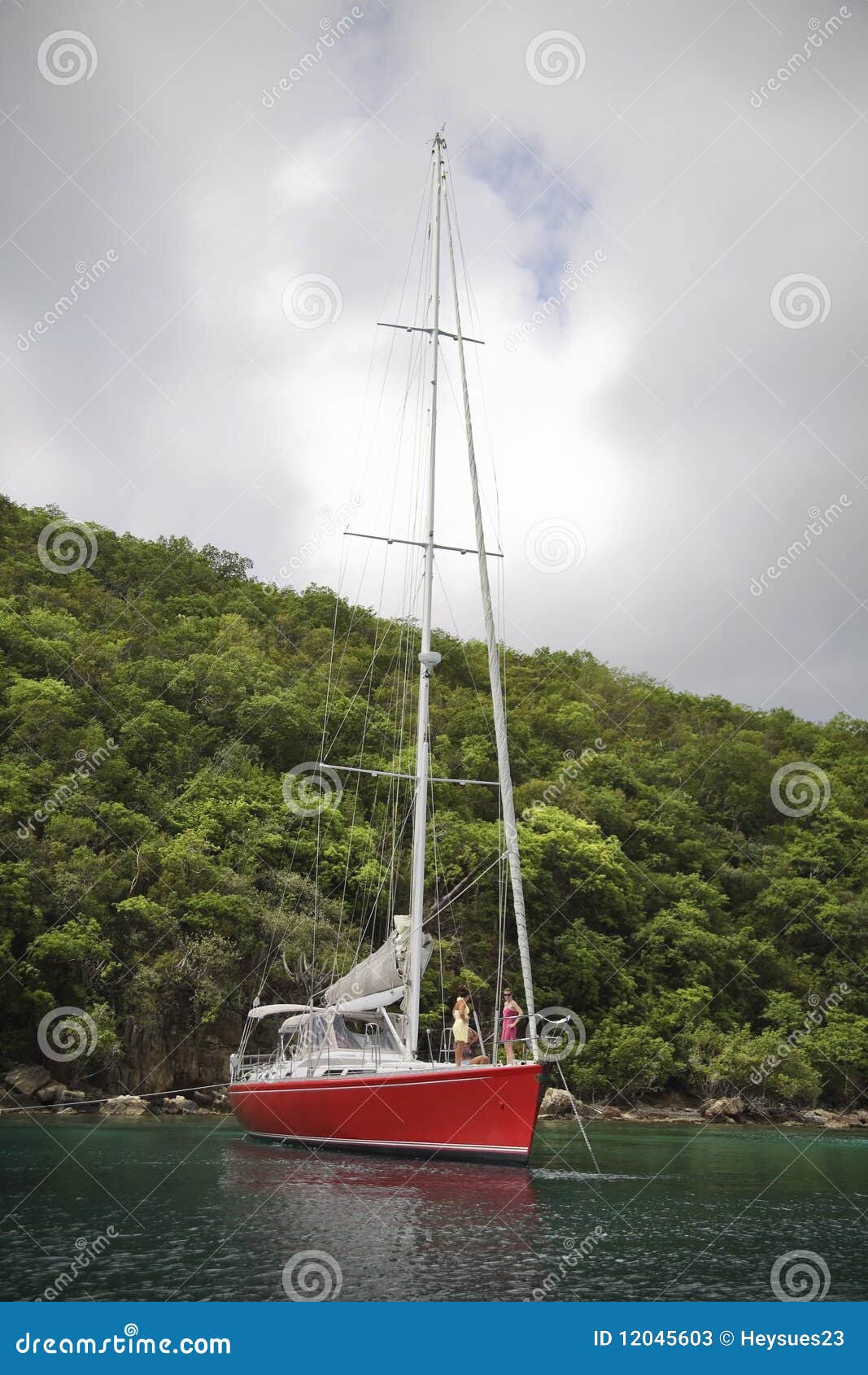 Sailing in the tropics stock image. Image of coast, holiday - 12045603