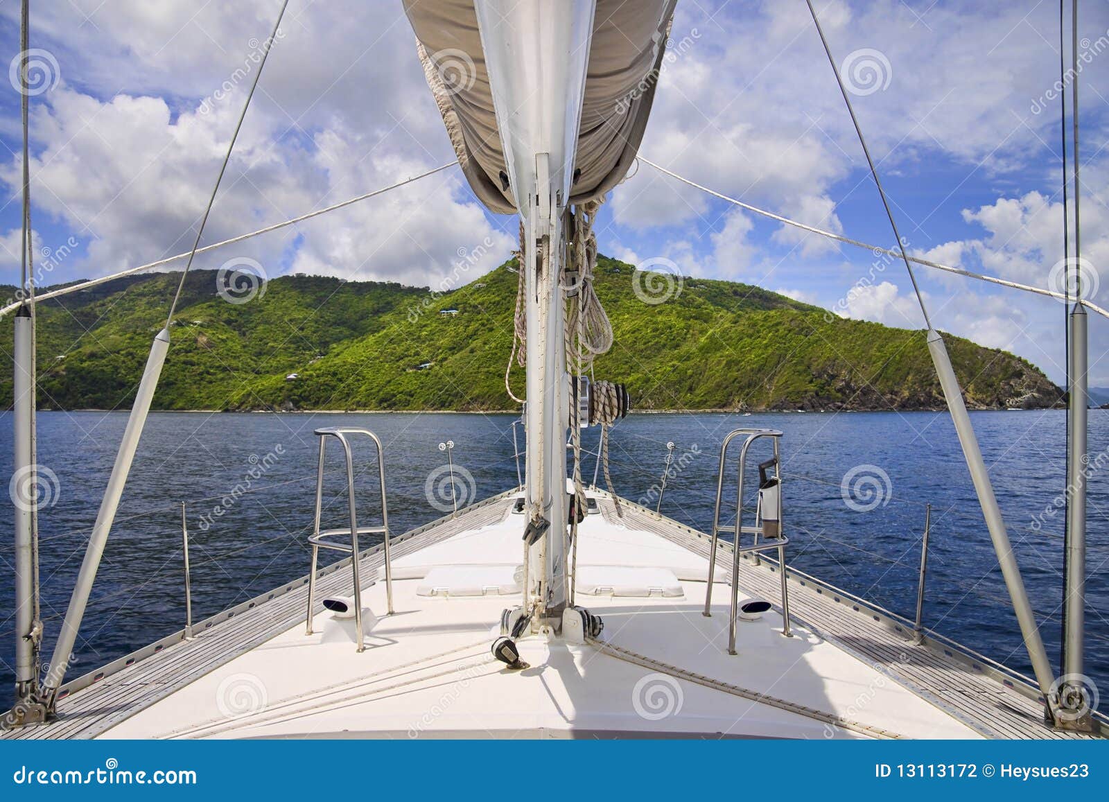 Sailing in the tropics stock photo. Image of front, navigation - 13113172