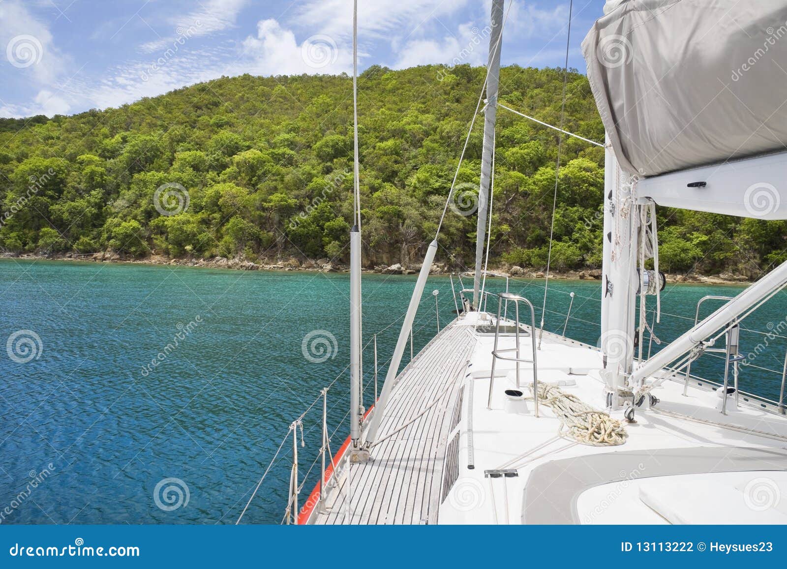 Sailing in the tropics stock photo. Image of expensive - 13113222