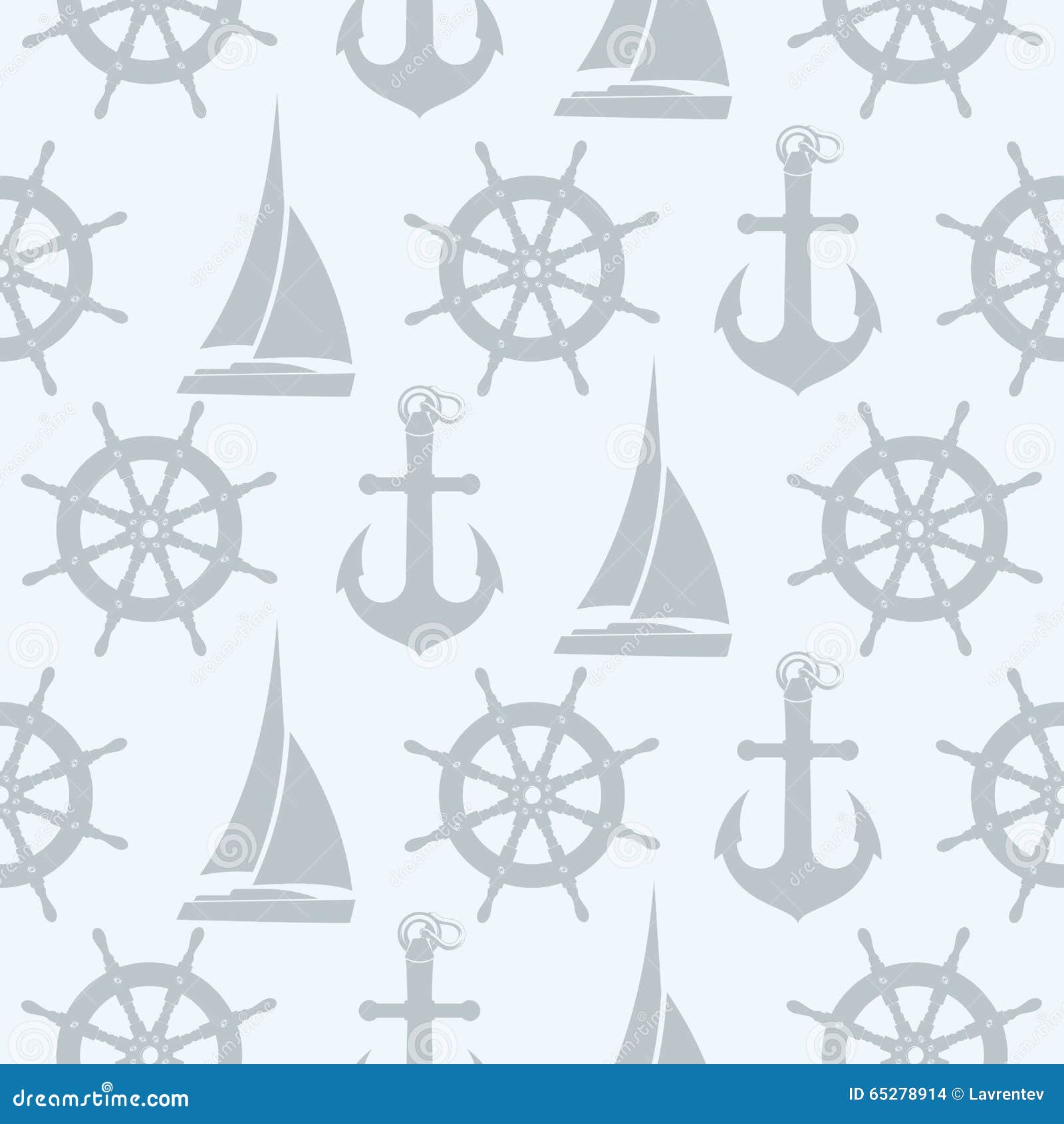 Sailing vector pattern stock vector. Illustration of drawing - 65278914