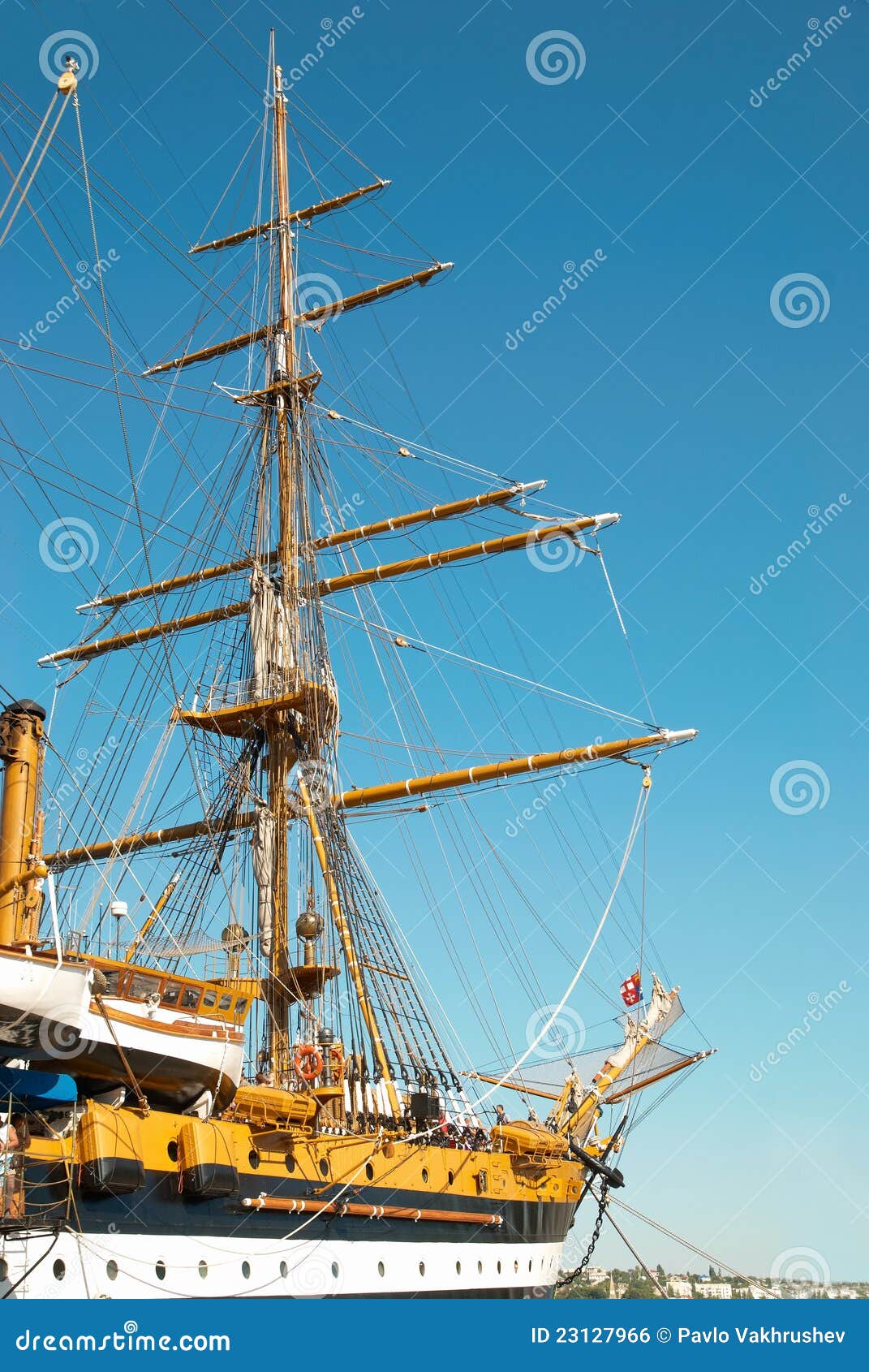 Sailing vessel stock photo. Image of sailer, background - 23127966