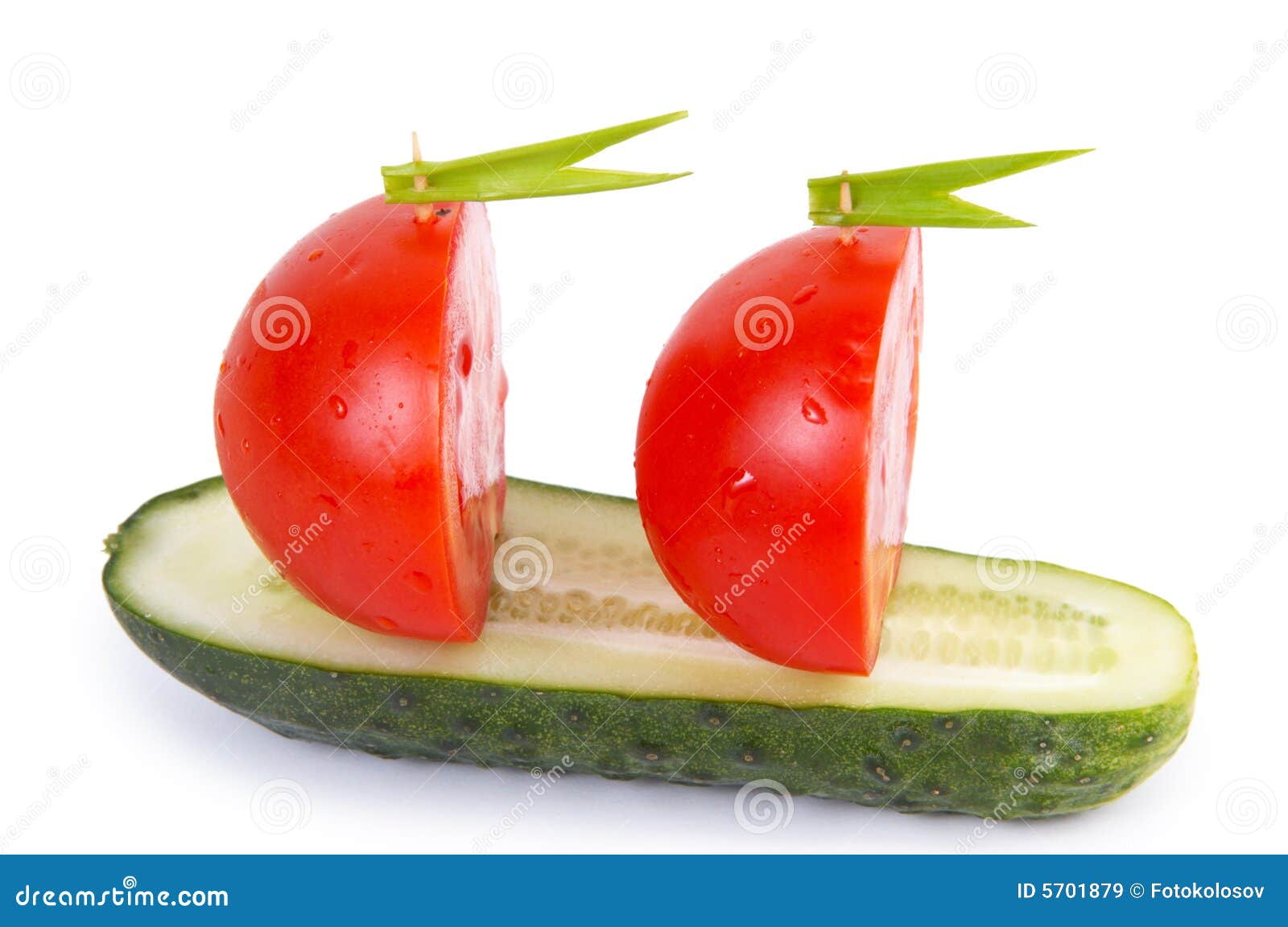 Sailing Vessel From Vegetables Picture. Image: 5701879