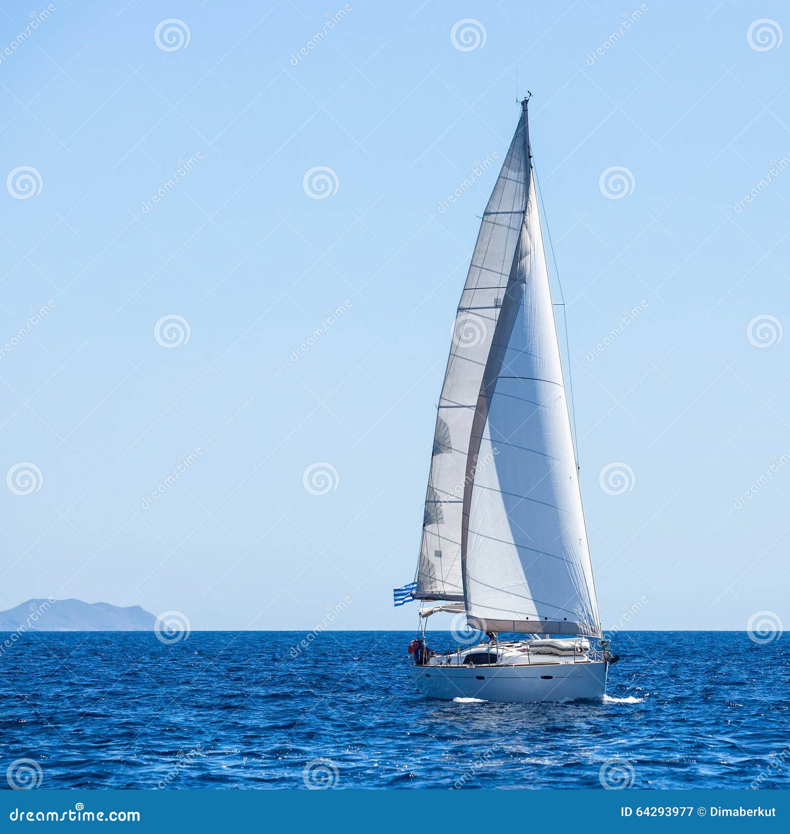Sailing in the Wind through the Waves. Luxury Yachts Stock Image ...