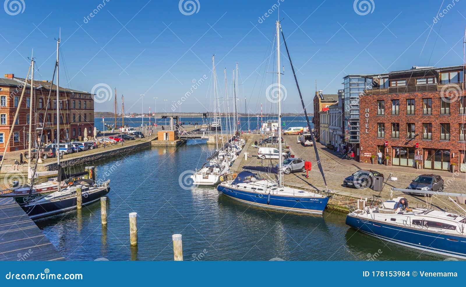 Sailing Yachts in the Harbor of Stralsund Editorial Stock Image - Image ...