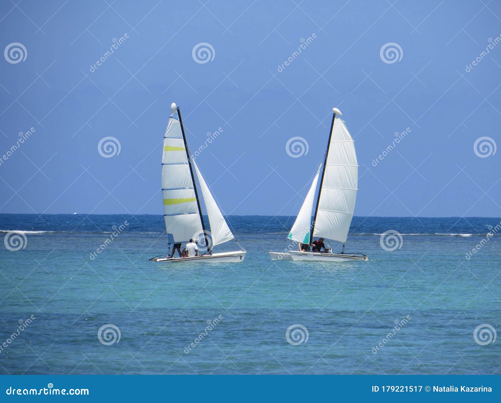 Sailing Yachts in the Indian Ocean at the Equator Editorial Photography ...