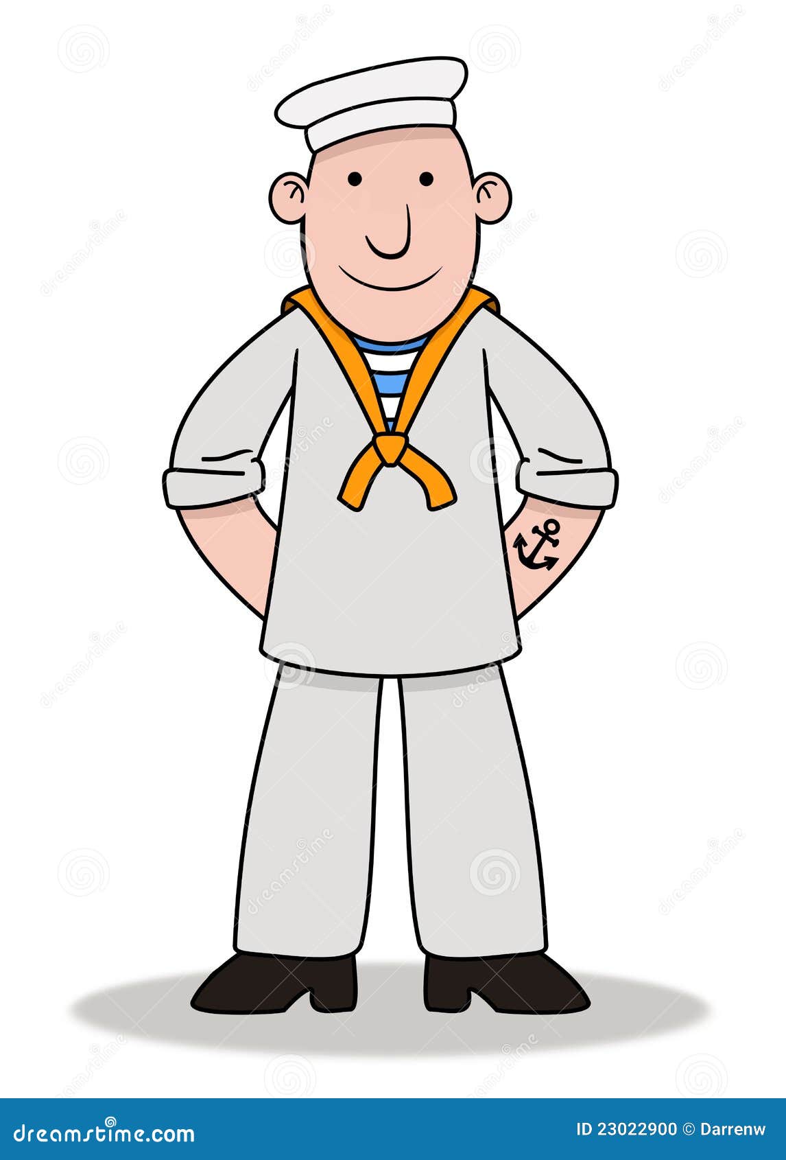 Sailor stock illustration. Illustration of cartoon, seafarer - 23022900