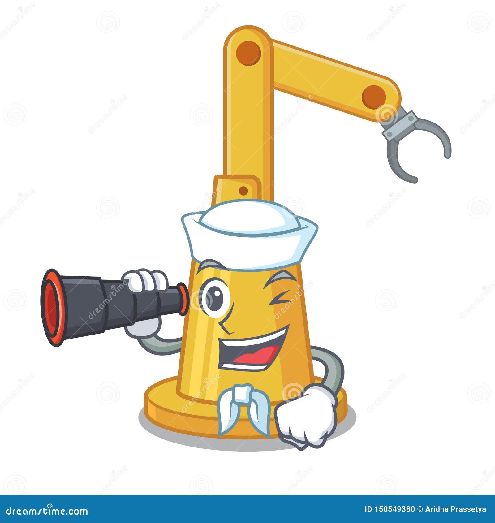 Sailor with Binocular Assembly Automation Machine in Character Table ...