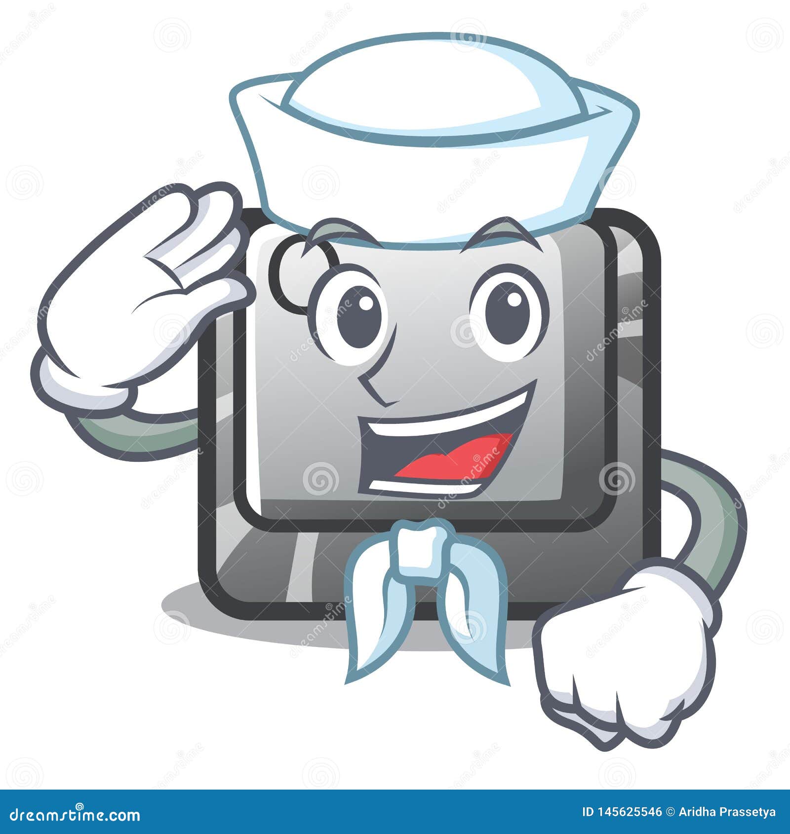 Sailor Touch Sensor Isolated In The Character Vector Illustration ...