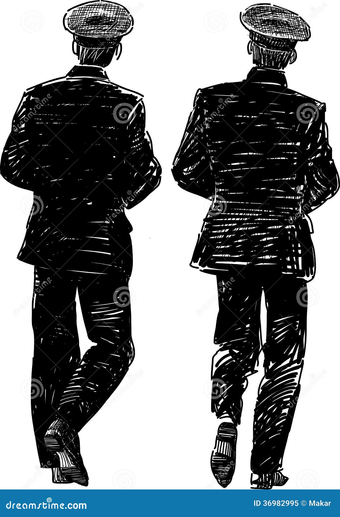 Sailor Cadets Cartoon Vector | CartoonDealer.com #36982995