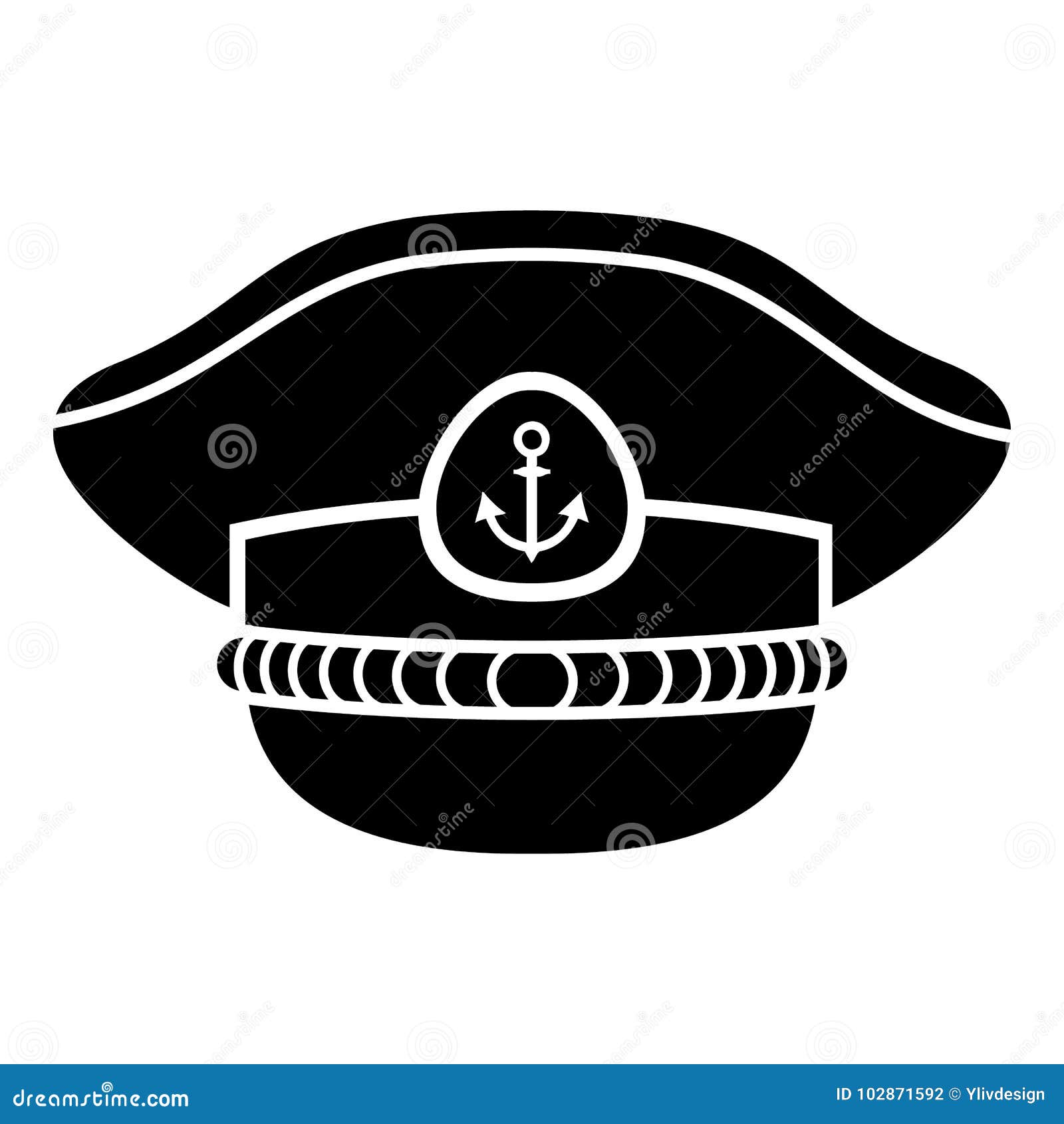 Sailor Cap Icon, Simple Style Stock Vector - Illustration of boat ...