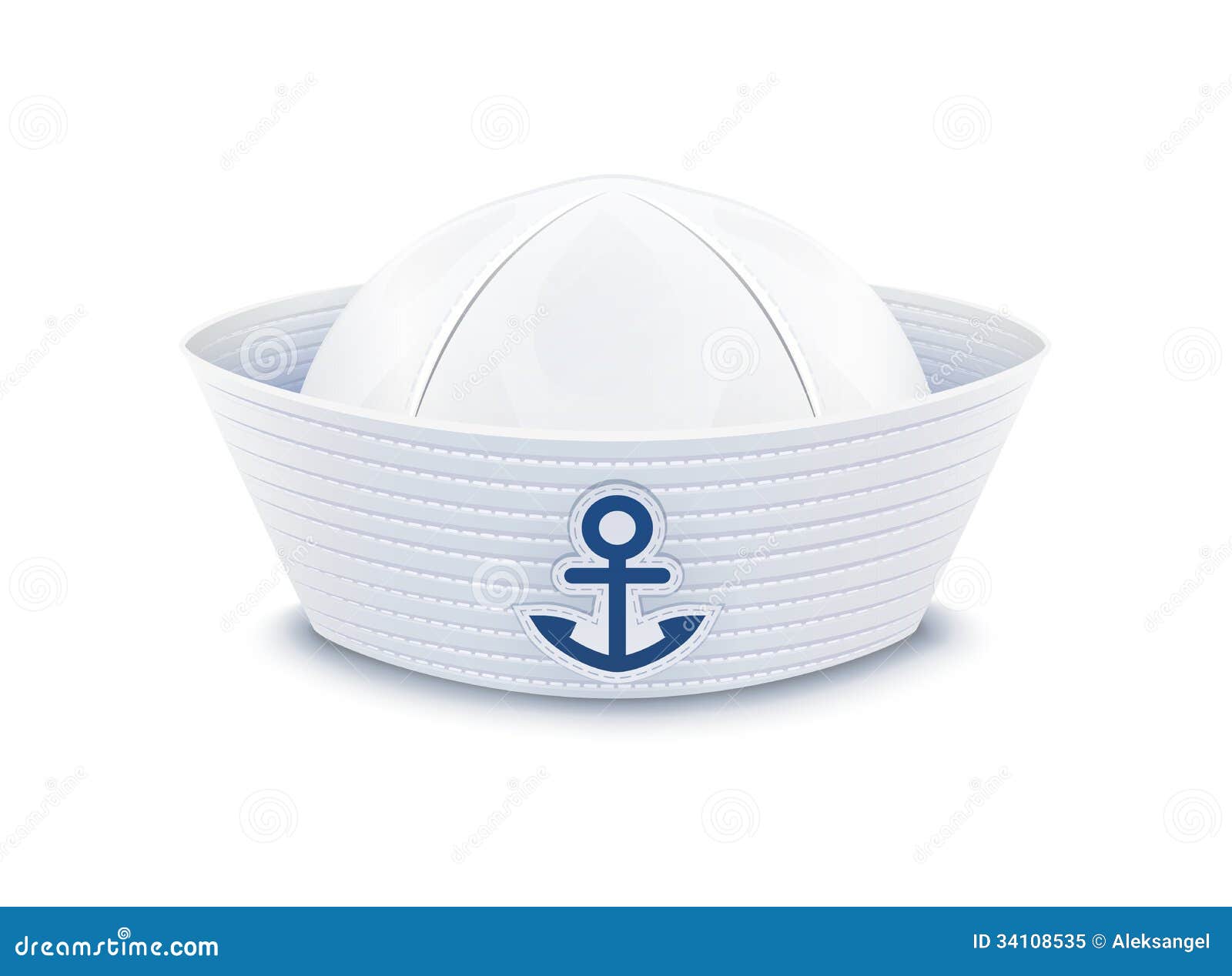 Sailor cap stock vector. Illustration of voyage, marine - 34108535