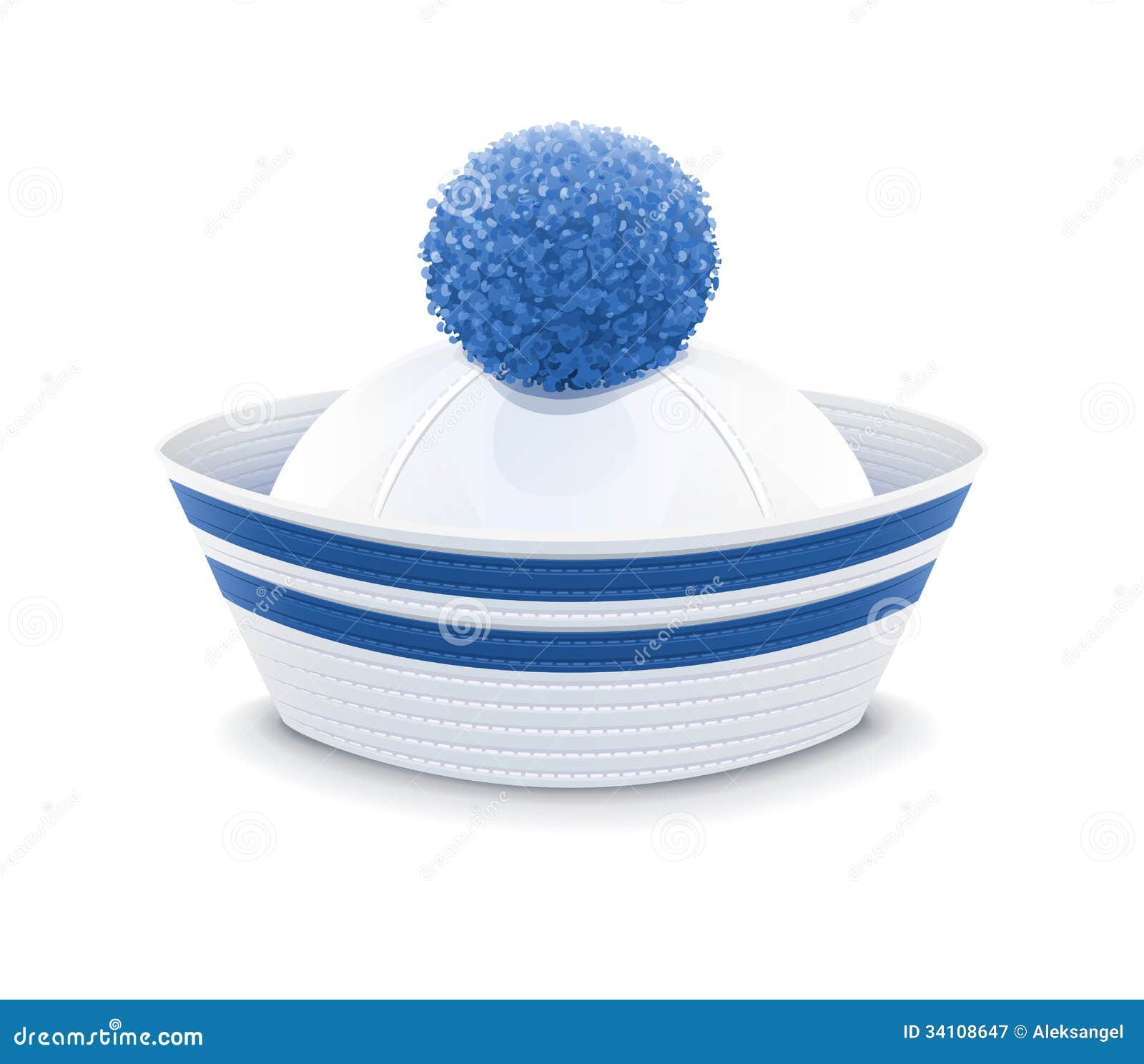 Sailor cap stock vector. Illustration of garments, wear - 34108647