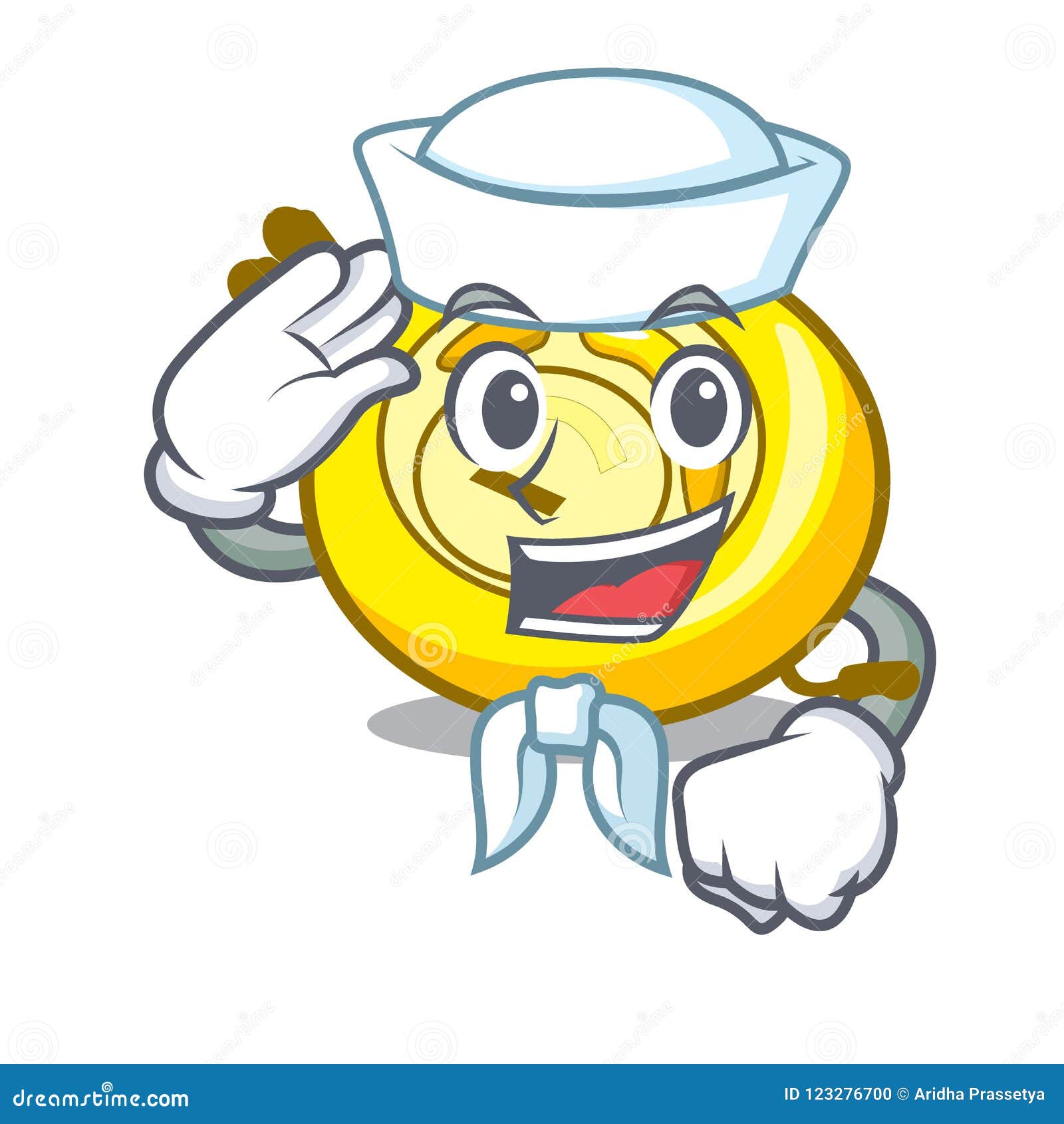 Sailor CD Player Character Cartoon Stock Vector - Illustration of ...