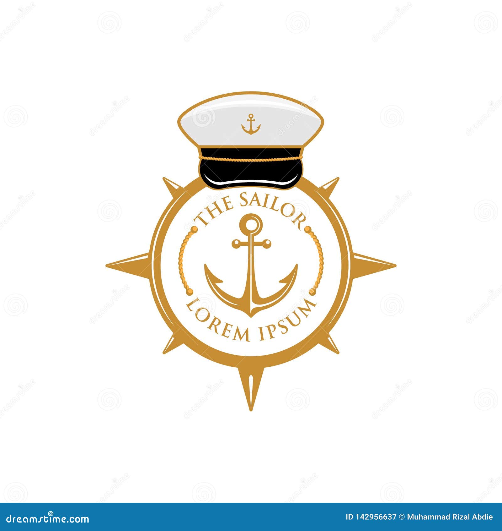 Captain_cap_badge_set Vector Illustration | CartoonDealer.com #115557364