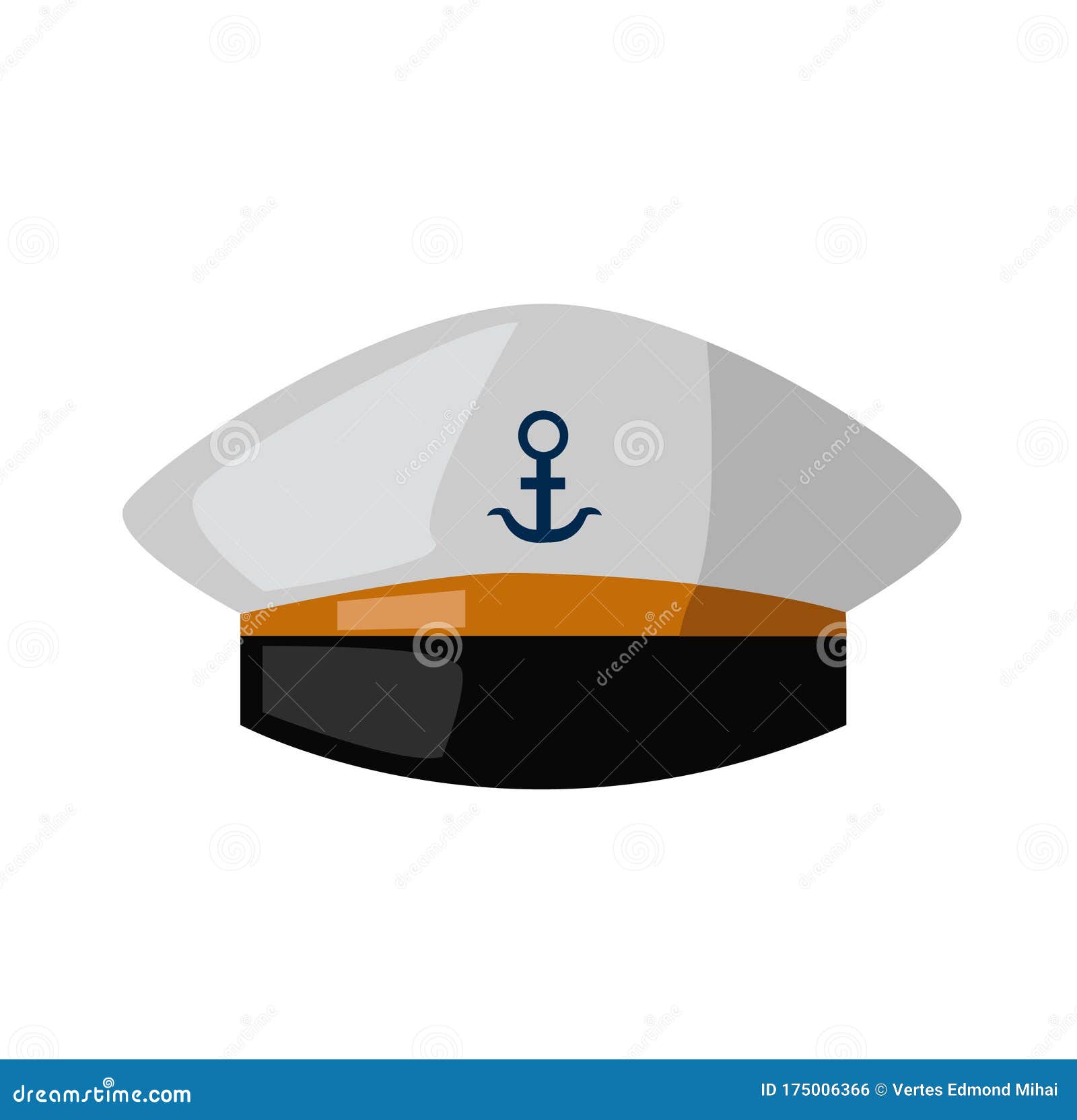 Sailor Hat Vector Illustration Stock Vector - Illustration of caribbean ...
