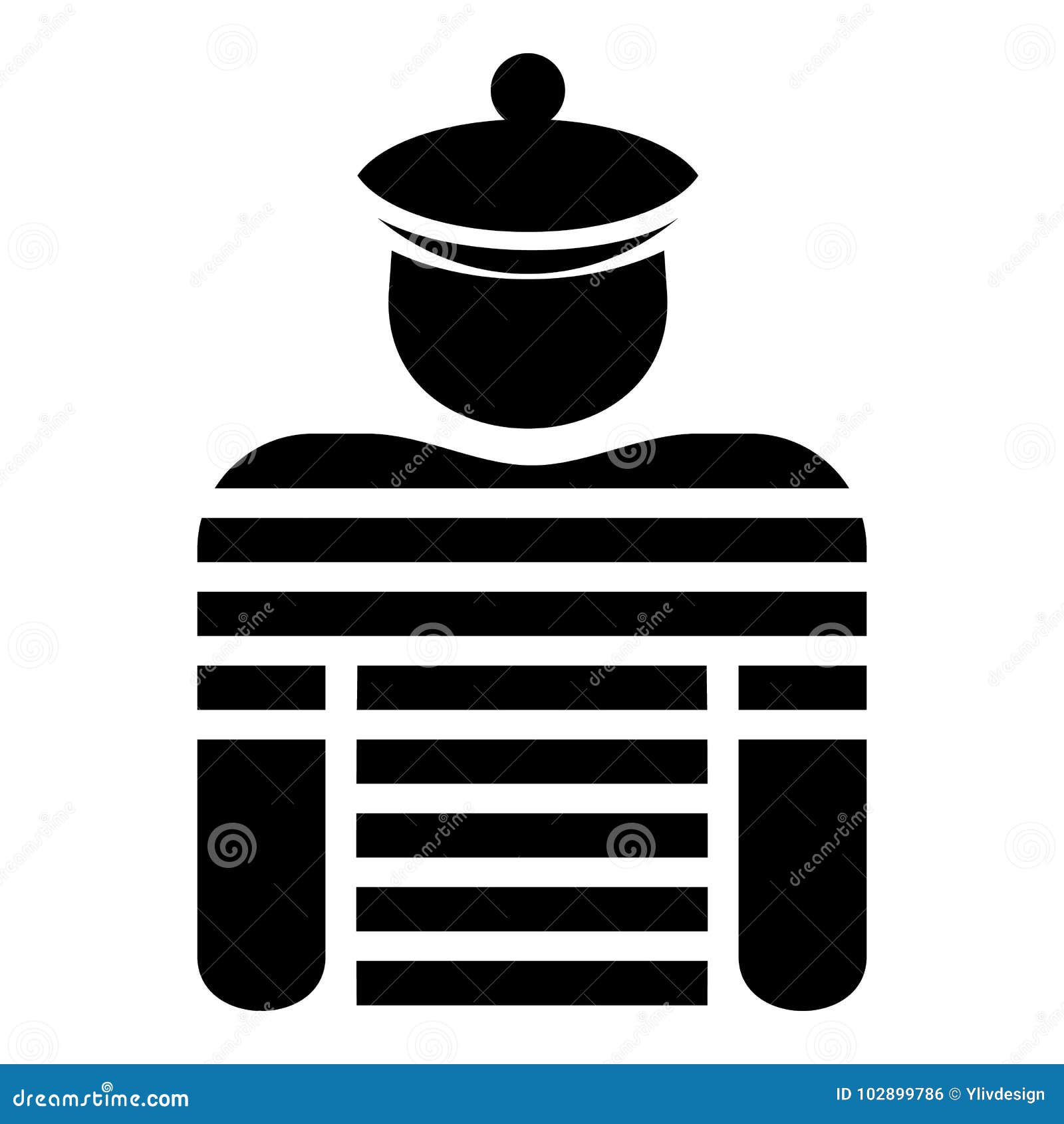 Sailor icon, simple style stock vector. Illustration of character ...