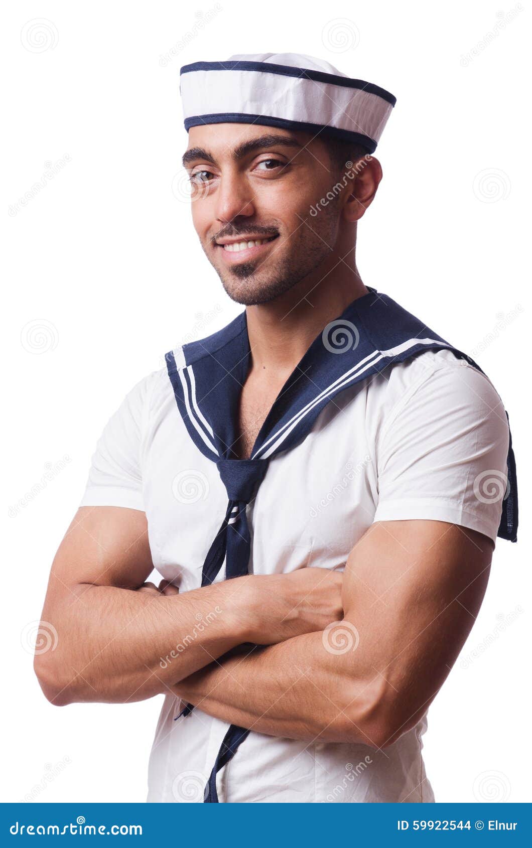Sailor Isolated on the White Background Stock Photo - Image of happy ...