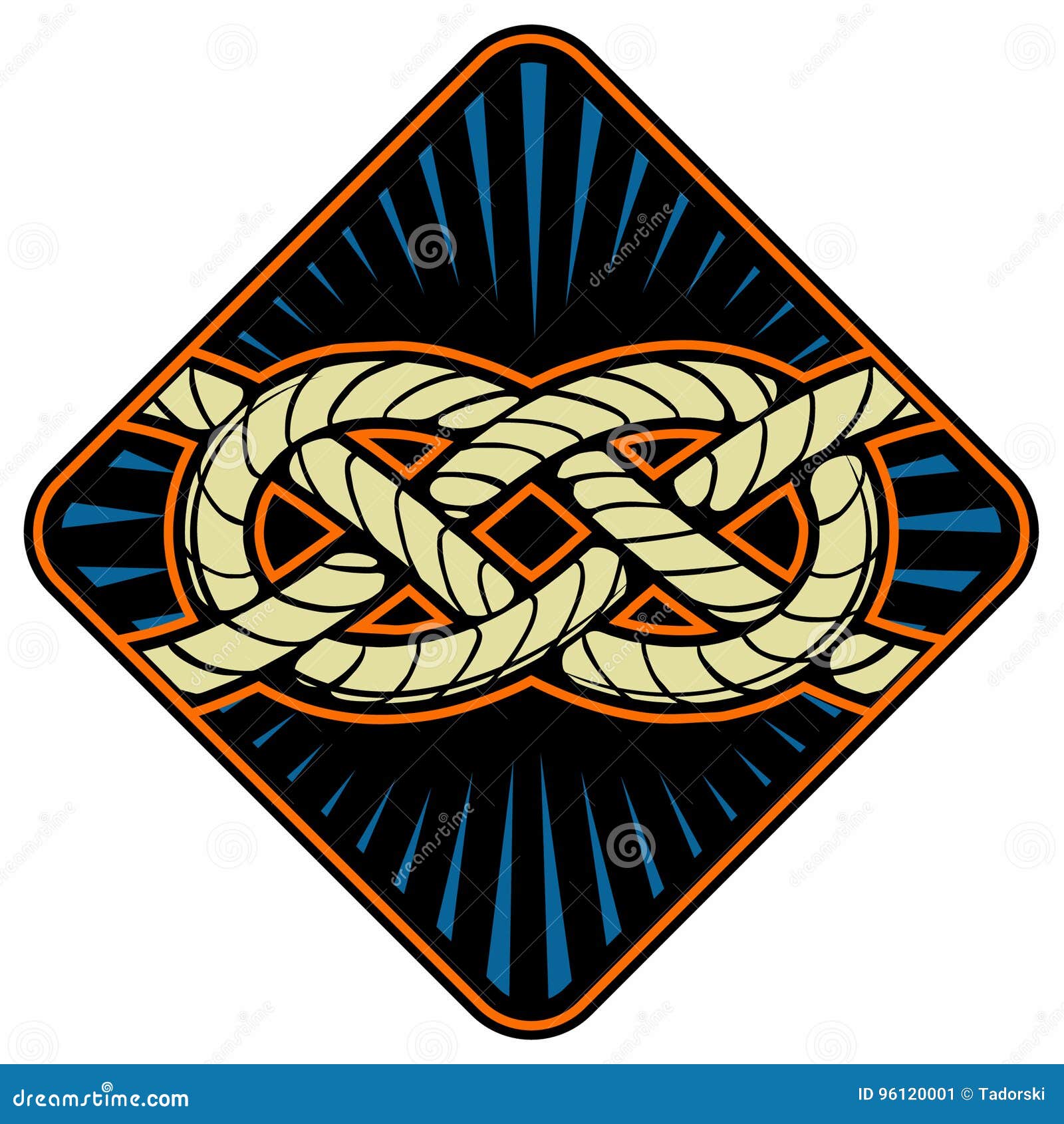 Sailor Knot. Nautical Rope Sign. Vector Logo. Stock Vector ...