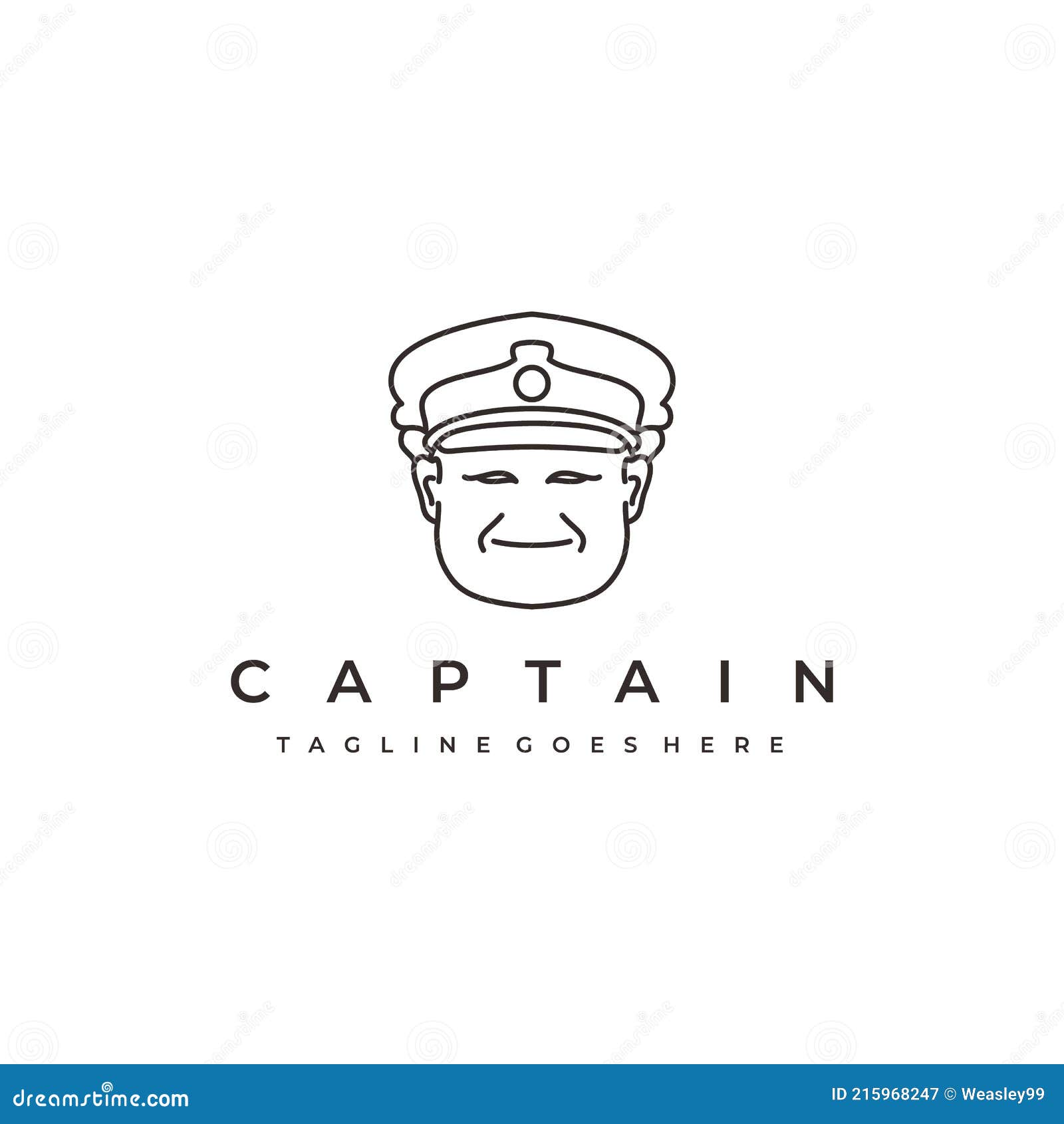 Captain Logo Or Sailor Tattoo Element Vector Illustration ...