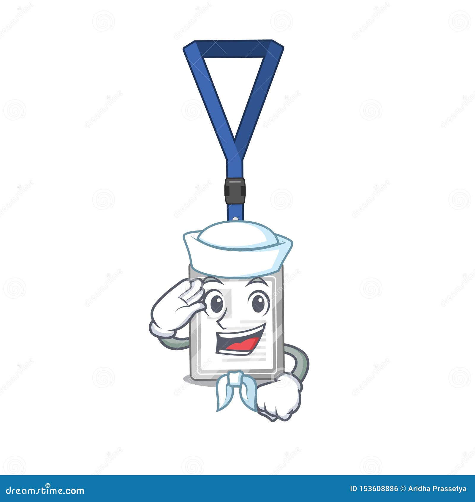 Sailor Name Tag in the Character Shape Stock Vector - Illustration of ...