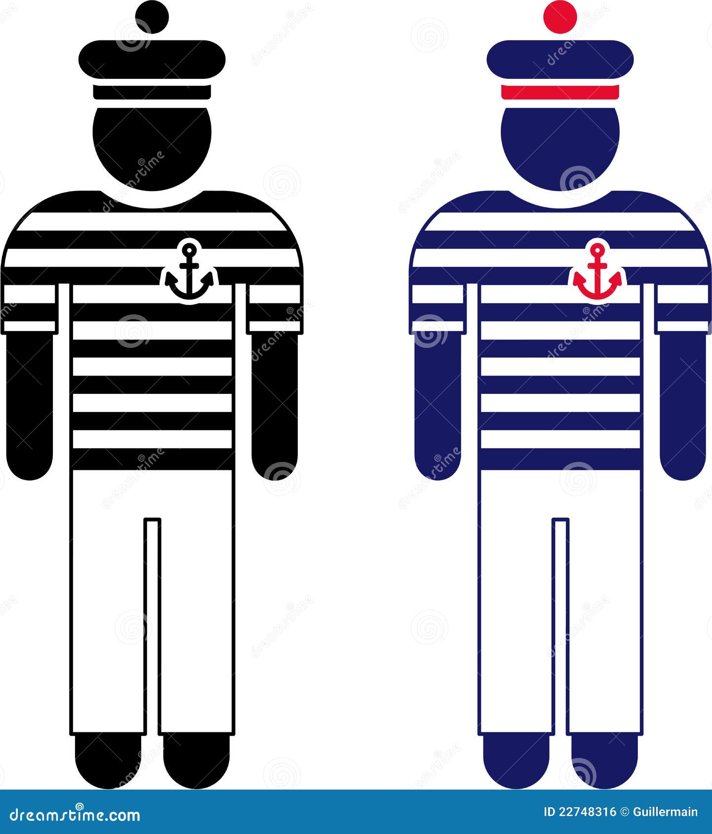 Sailor pictogram stock vector. Illustration of navigation - 22748316