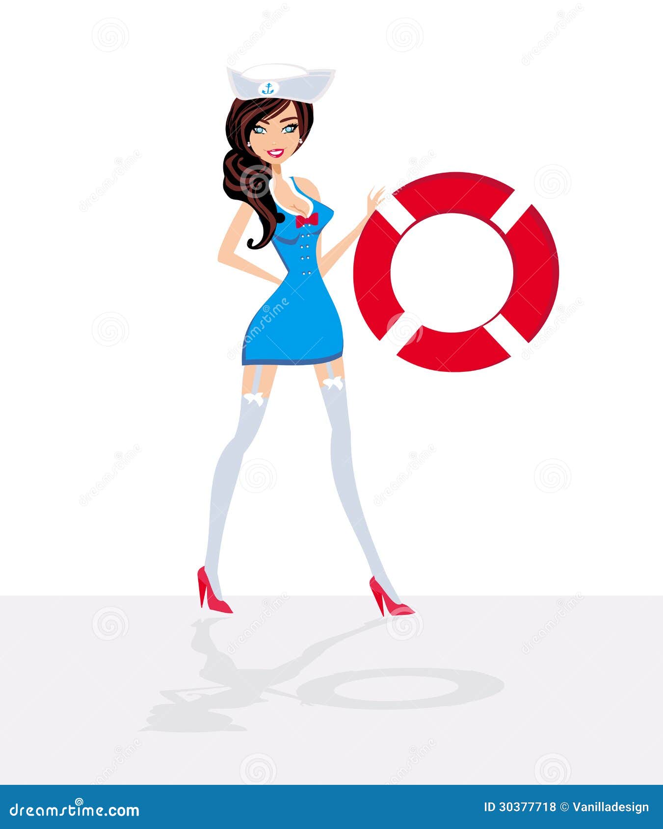 Sailor - pin-up girl stock vector. Illustration of glamour - 30377718 Sailor - pin-up girl stock vector. Illustration of glamour - 30377718