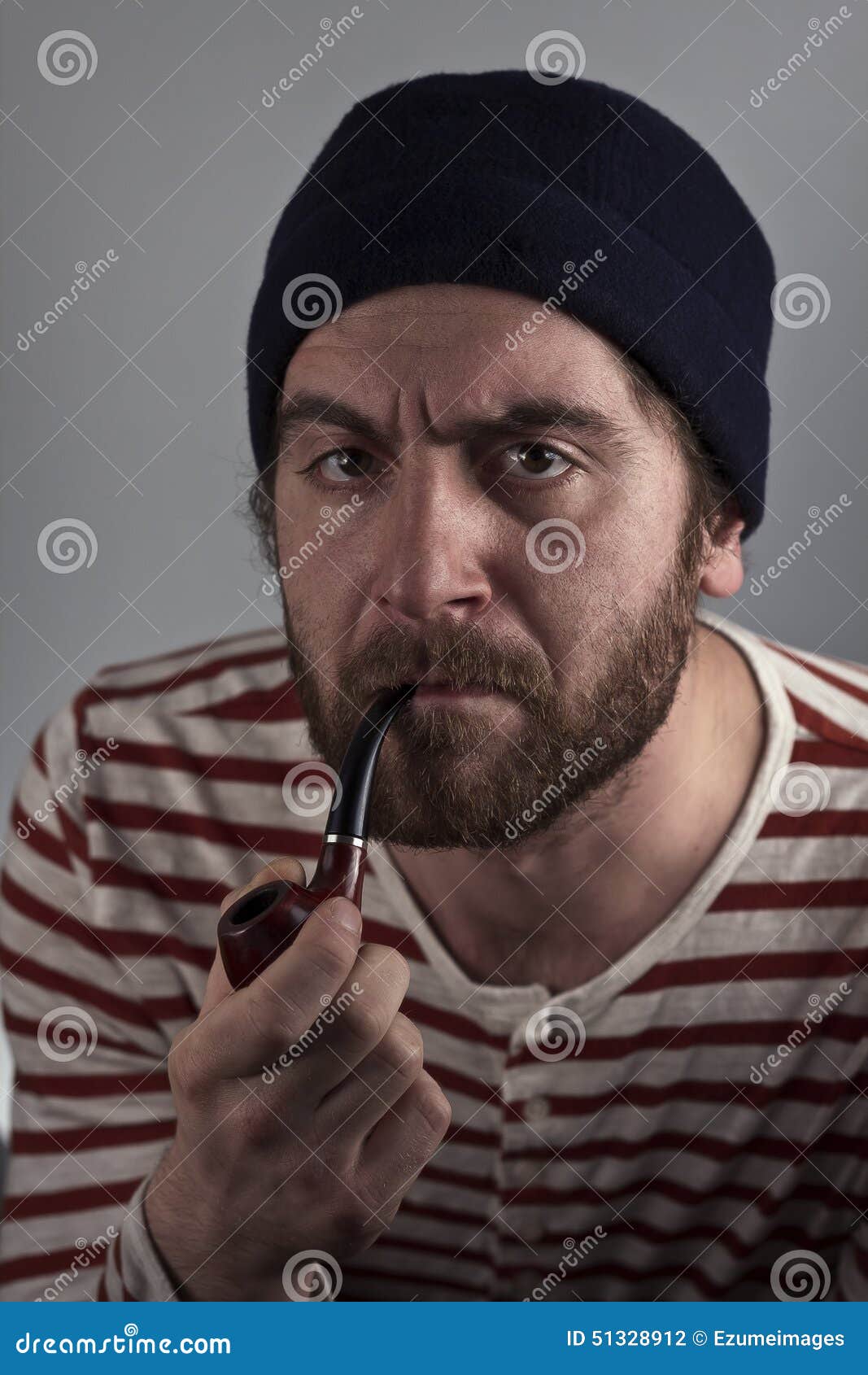 Sailor and Pipe stock photo. Image of beard, insane, deck - 51328912