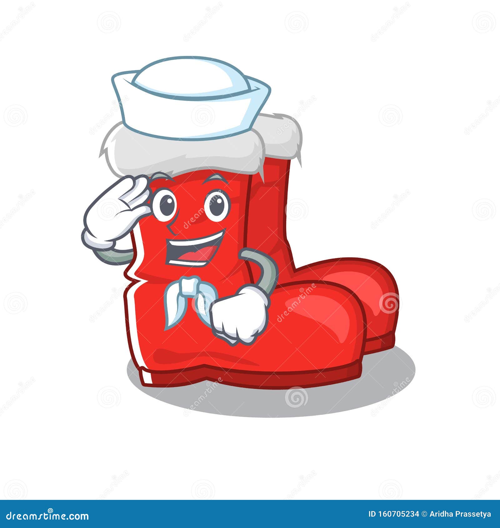 Sailor Santa Boots Stored in Mascot Cupboard Stock Vector ...