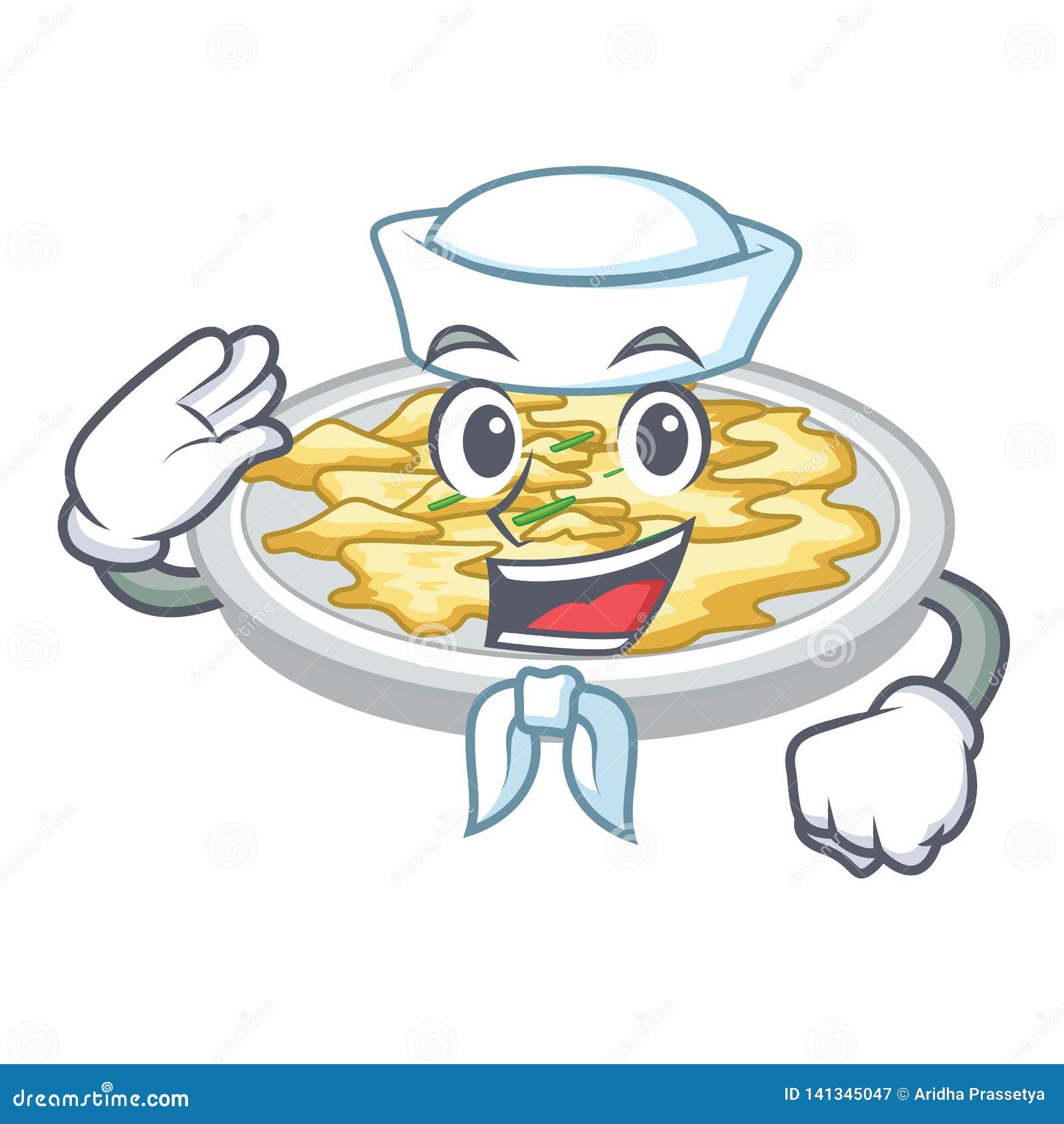 Cartoon Huevos Rancheros Mexican Food Vector Illustration. Traditional ...