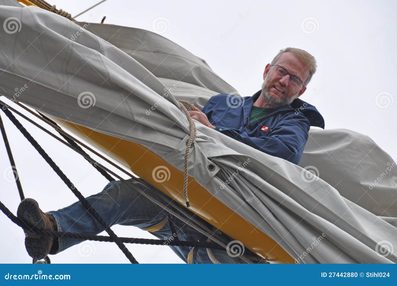 Sailor setting sail stock photo. Image of sailor, active - 27442880