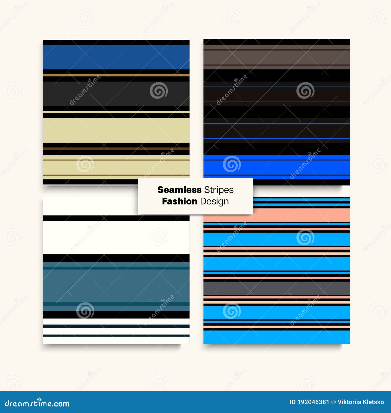 Sailor Stripes Seamless Texture Set. Vintage Royalty-Free Stock Photo ...