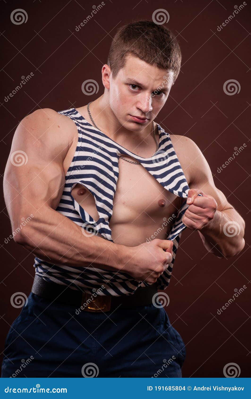 Sailor in studio stock photo. Image of sailor, caucasian - 191685804
