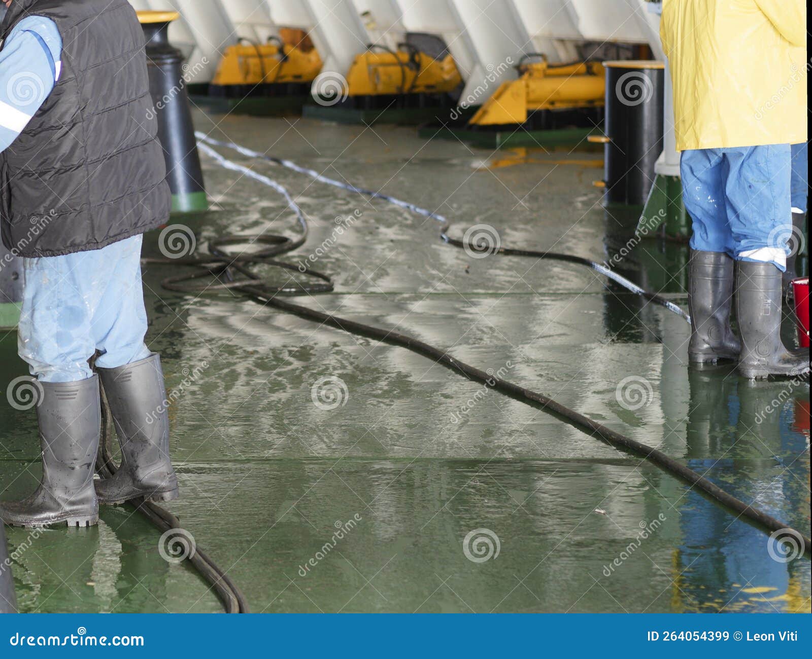Aft Mooring Station Situated On Stern Part Of Container Ship Behind ...