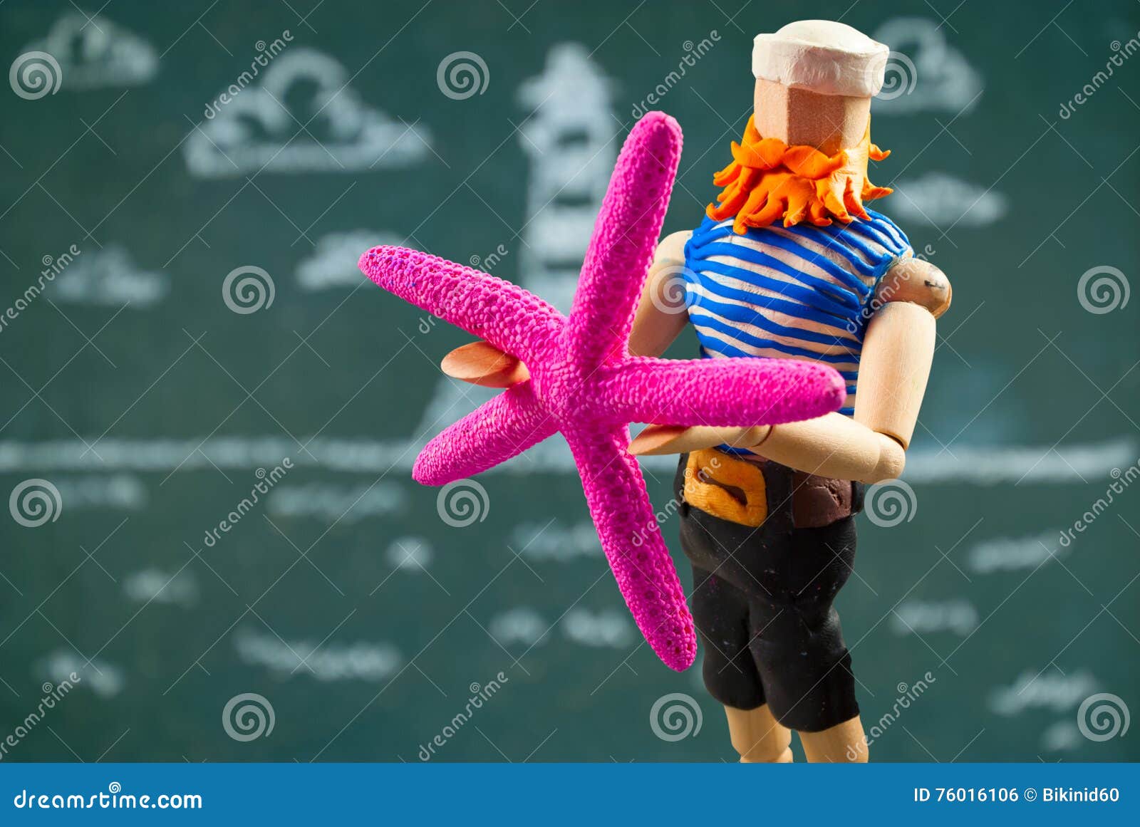 Sailor wooden dummy. stock photo. Image of marine, rufous - 76016106